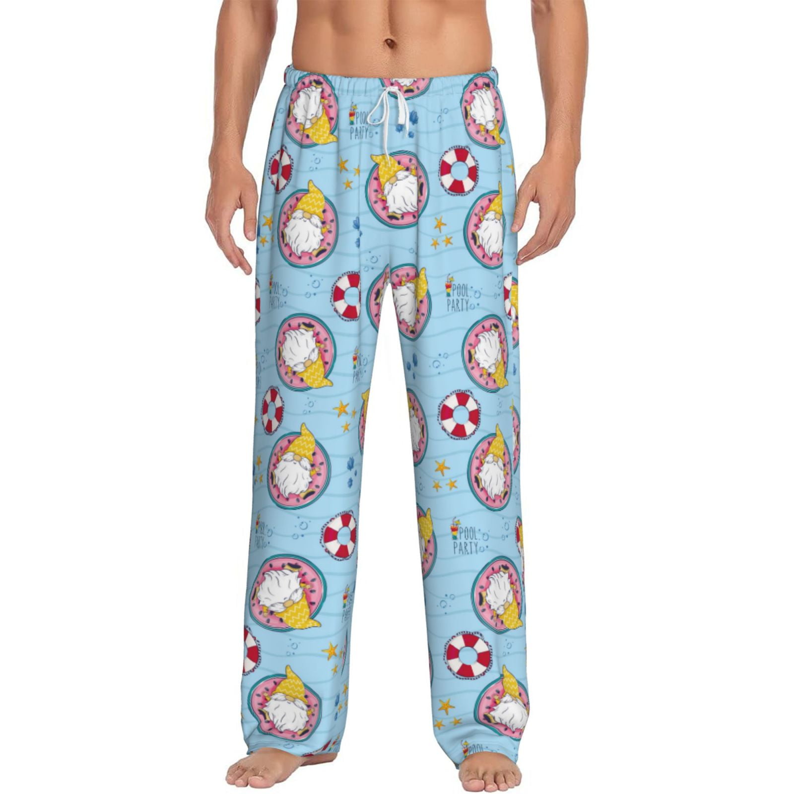 Daiia Gnome On A Watermelon Mattress In The Pool Men's Sleep Pant with ...