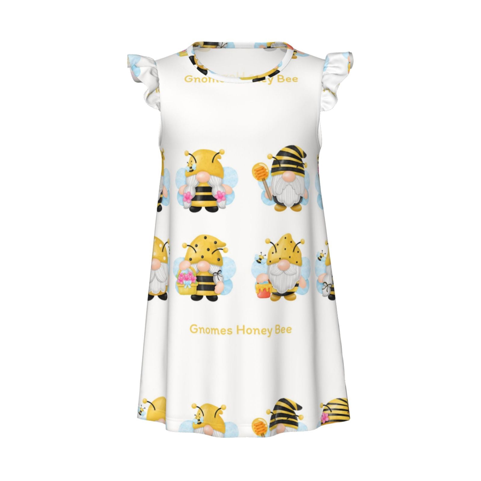 Daiia Gnomes Honey Bee Girls Nightgowns, Unicorn Nightgown Princess ...