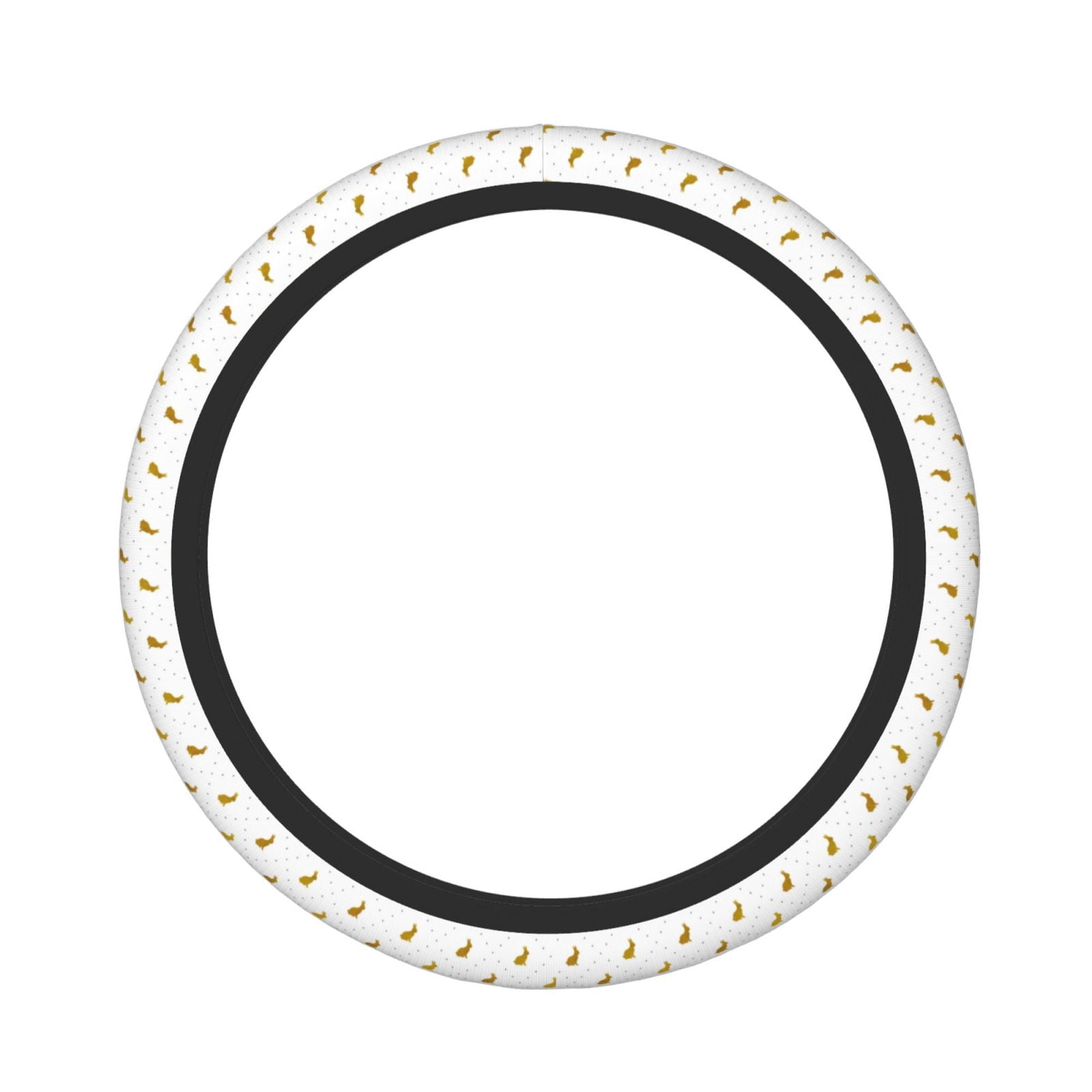 Daiia Gold Rabbit Steering Wheel Cover Auto Steering Wheel Covers ...