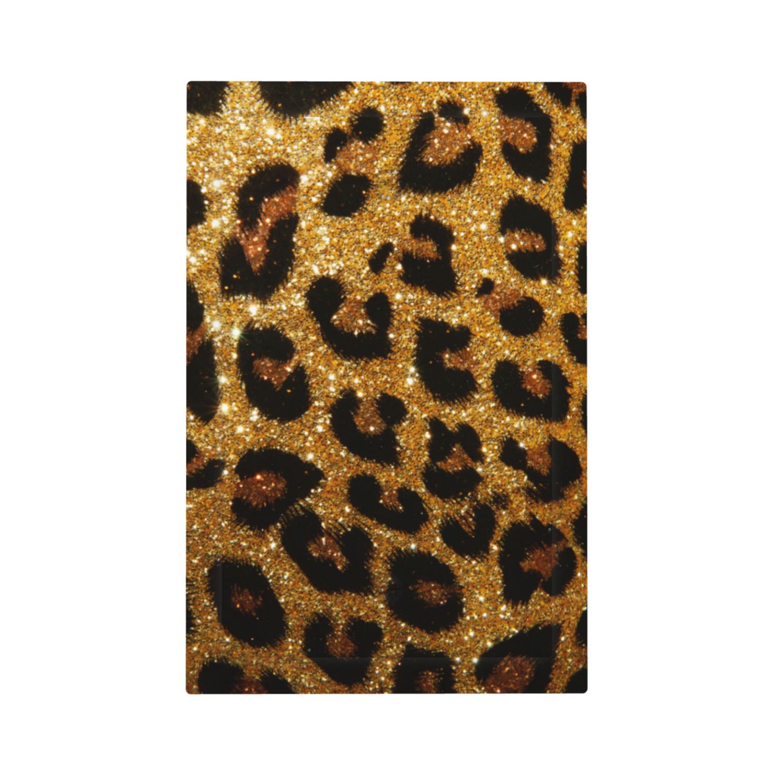 Daiia Golden Leopard Glitter Pattern Decorator Wall Plate Child Safe ...