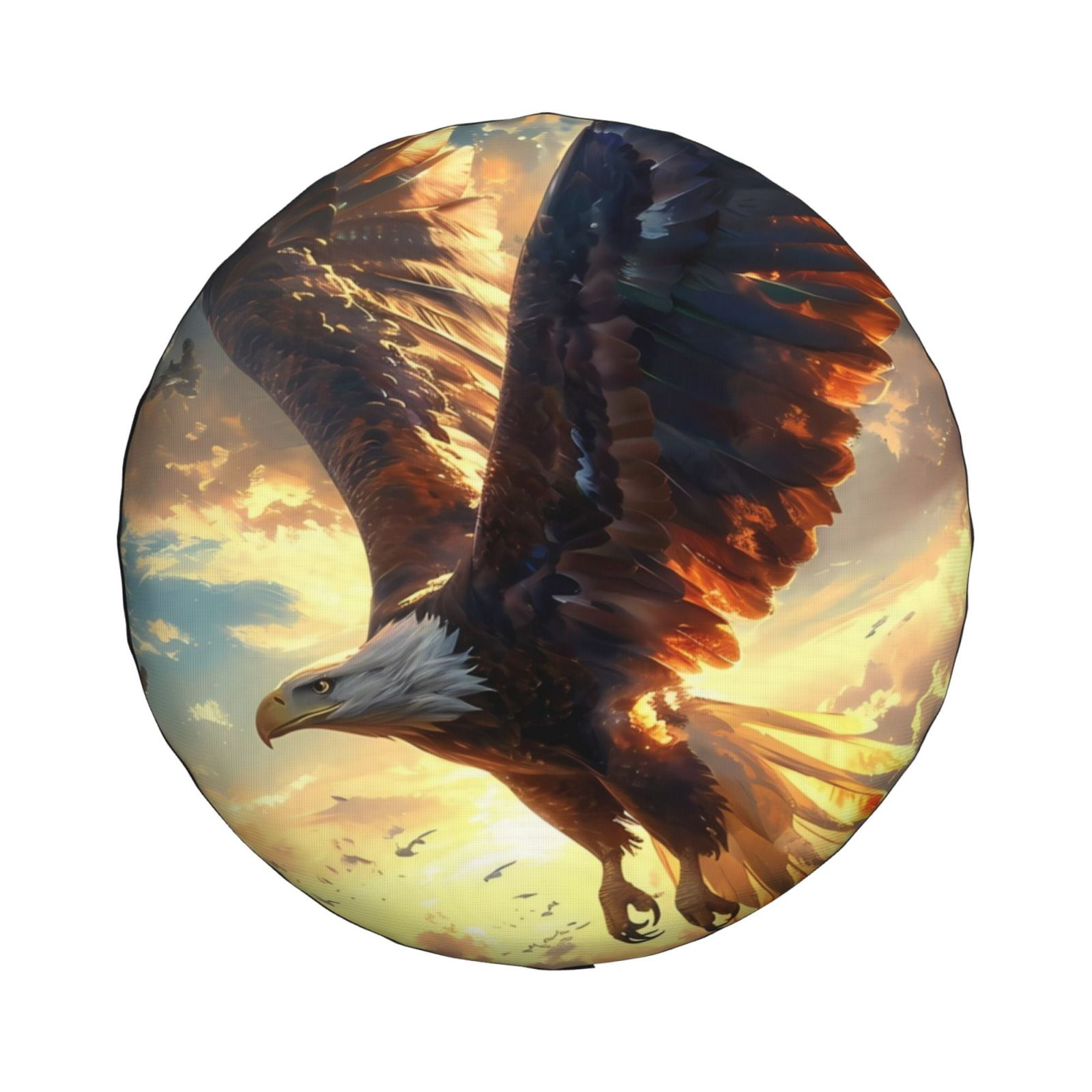 Daiia Golden Sky Bald Eagle Tire Covers , Travel Trailer Camper Truck ...