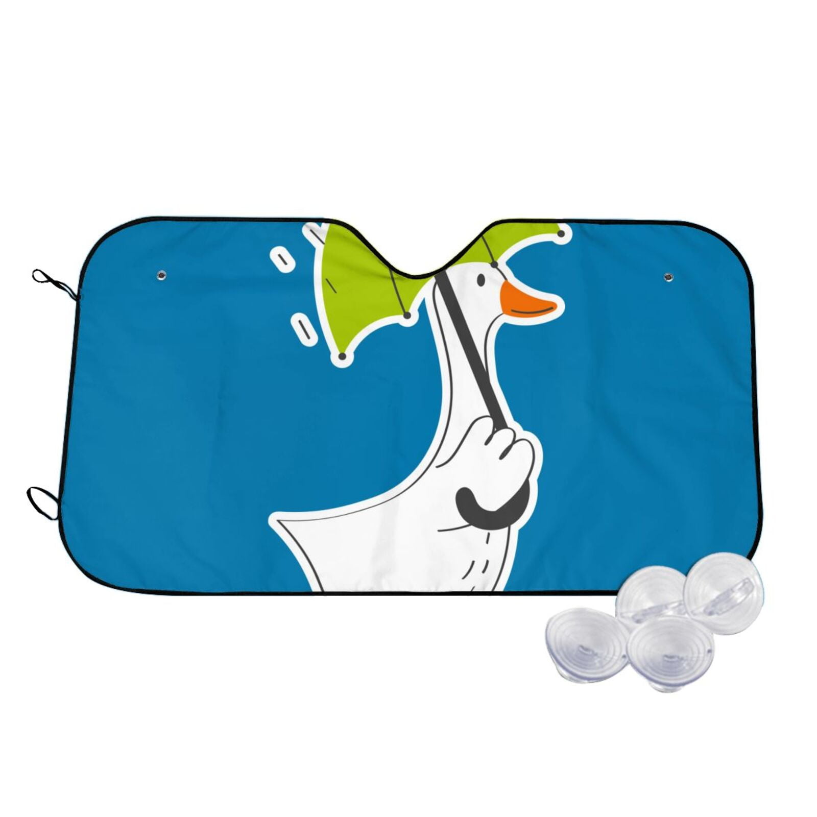 Daiia Goose Holding an Umbrella Windshield Sun Shade for Car SUV Truck ...