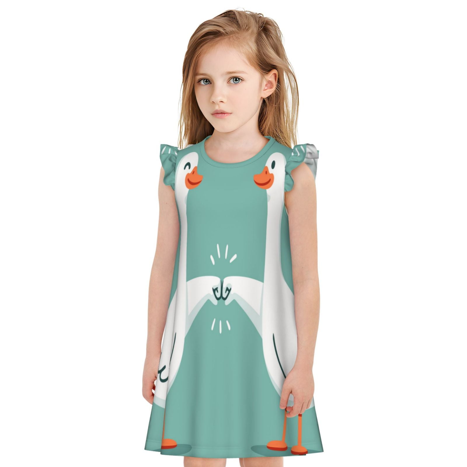 Daiia Goosebumps Print Girls Nightgowns, Unicorn Nightgown Princess ...