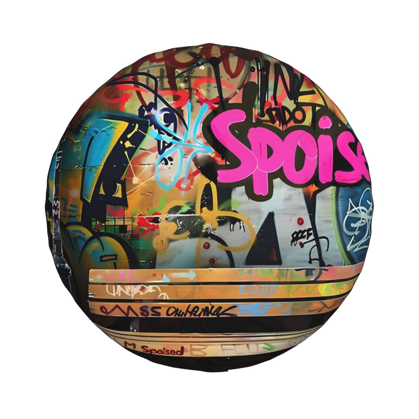 Daiia Graffiti Lamp Urban Scene Tire Covers , Travel Trailer Camper ...