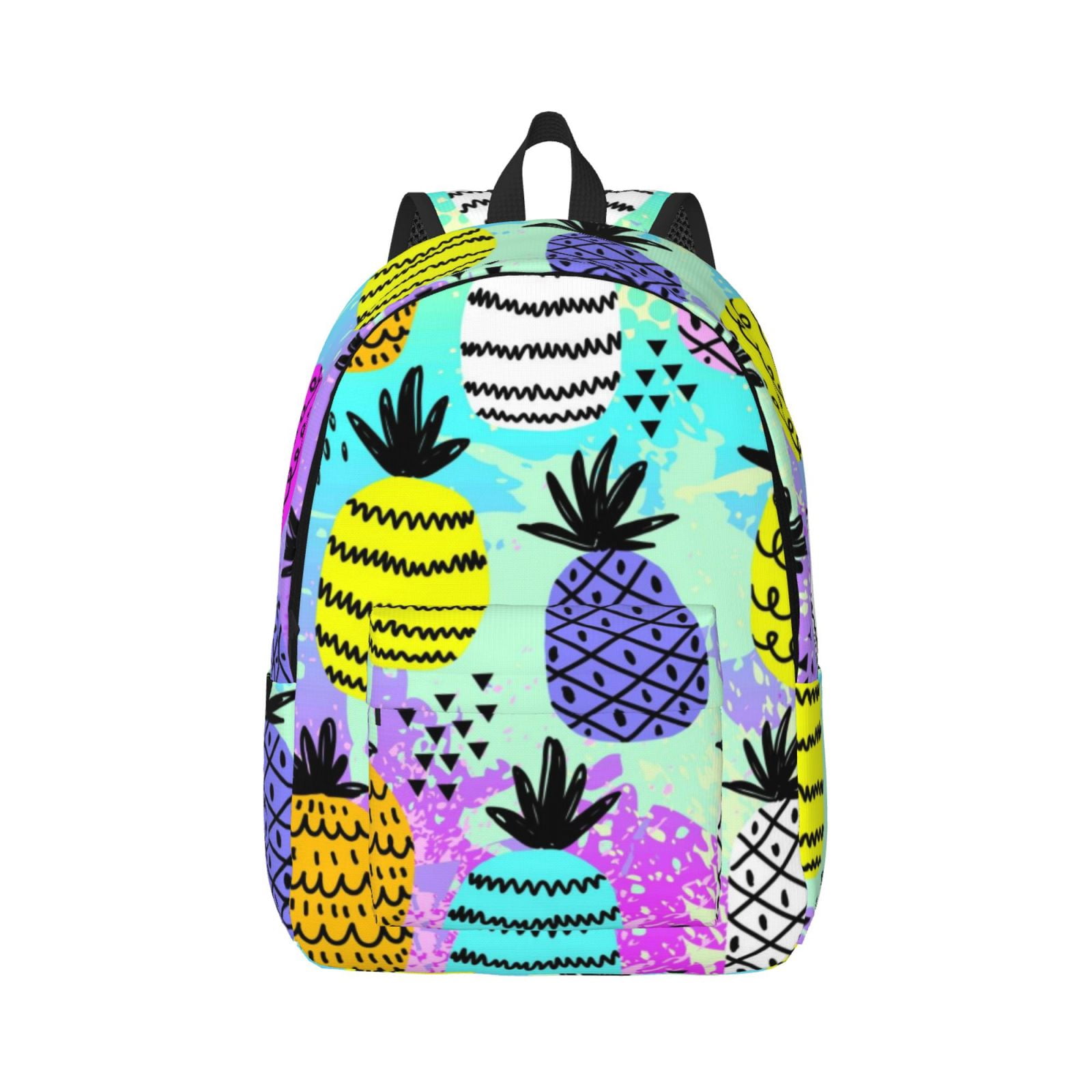 Daiia Graffiti Pineapples Vintage Canvas Backpack for Men and Women ...