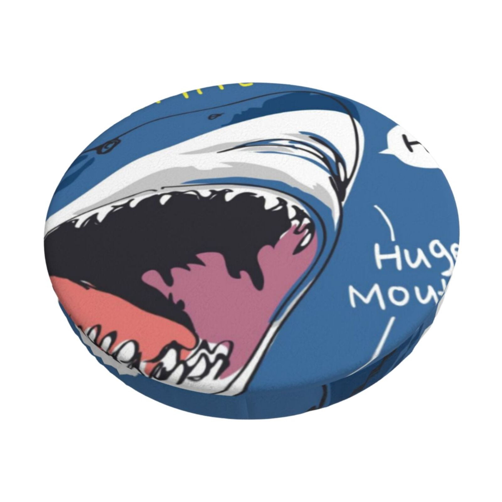 Daiia Great White Shark Stool Covers Round,Round Bar Stool Covers ...