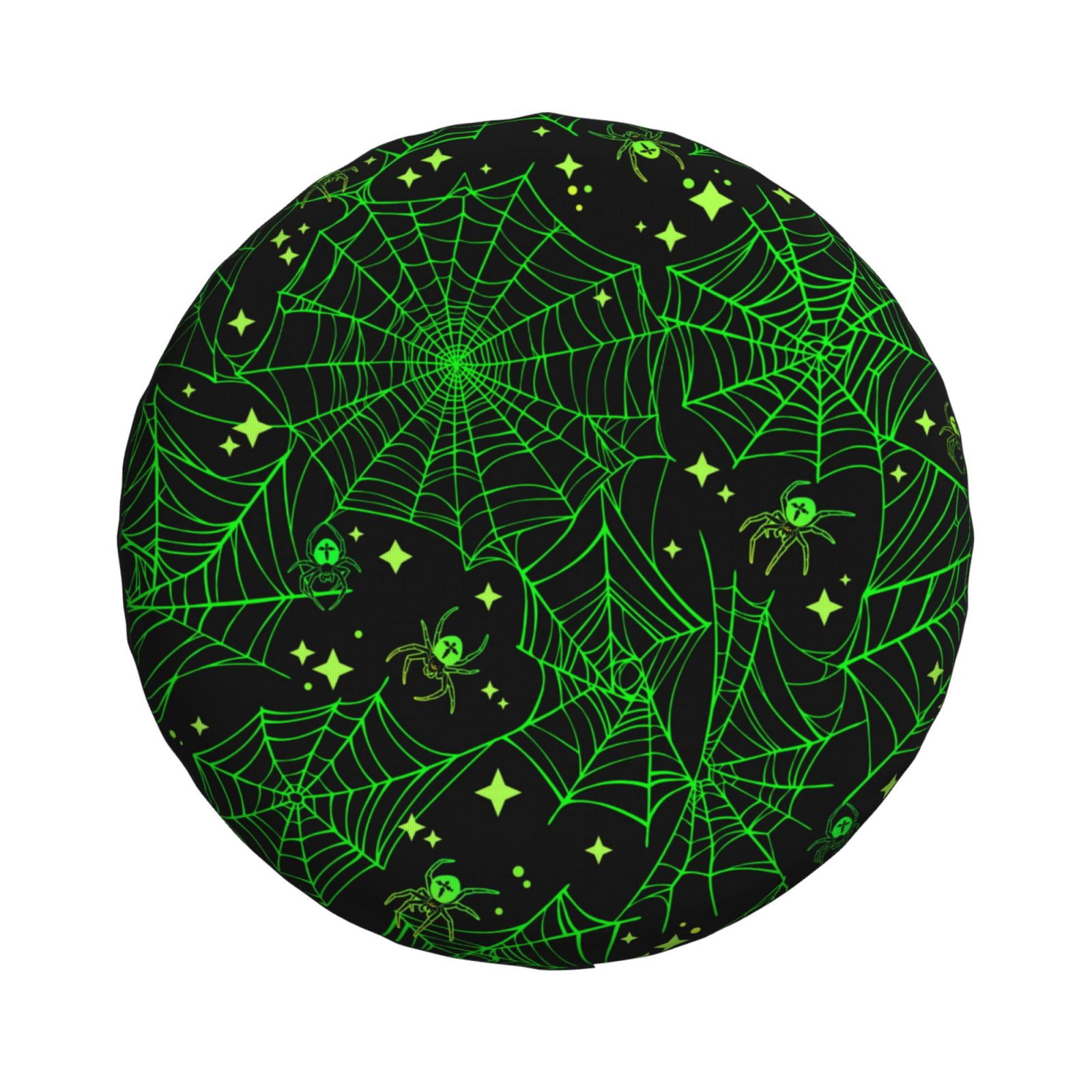 Daiia Green Bright Web with Spiders Tire Covers , Travel Trailer Camper ...