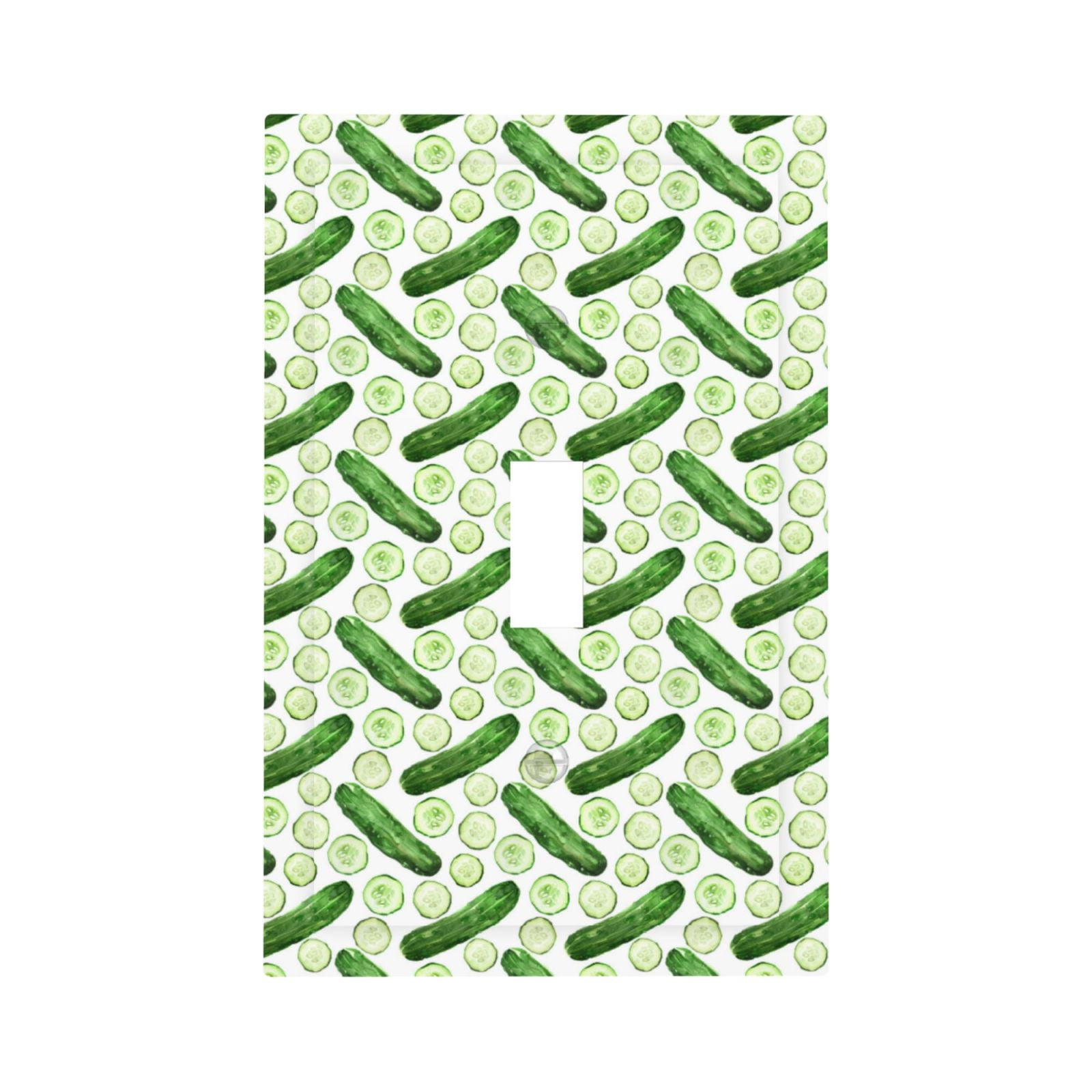 Daiia Green Cucumber1 Pattern Decorator Wall Plate Child Safe Outlet ...