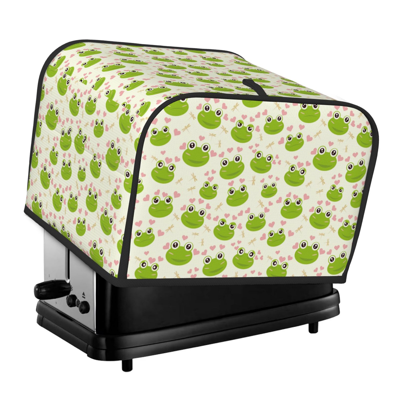 Daiia Green Frog Pattern 4 slice Toaster Cover, Toaster Appliance Dust ...