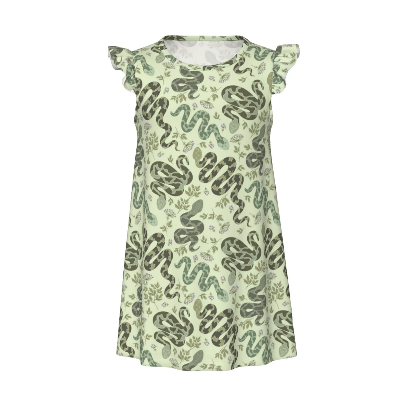 Daiia Green Snake Girls Nightgowns, Unicorn Nightgown Princess Pajama ...