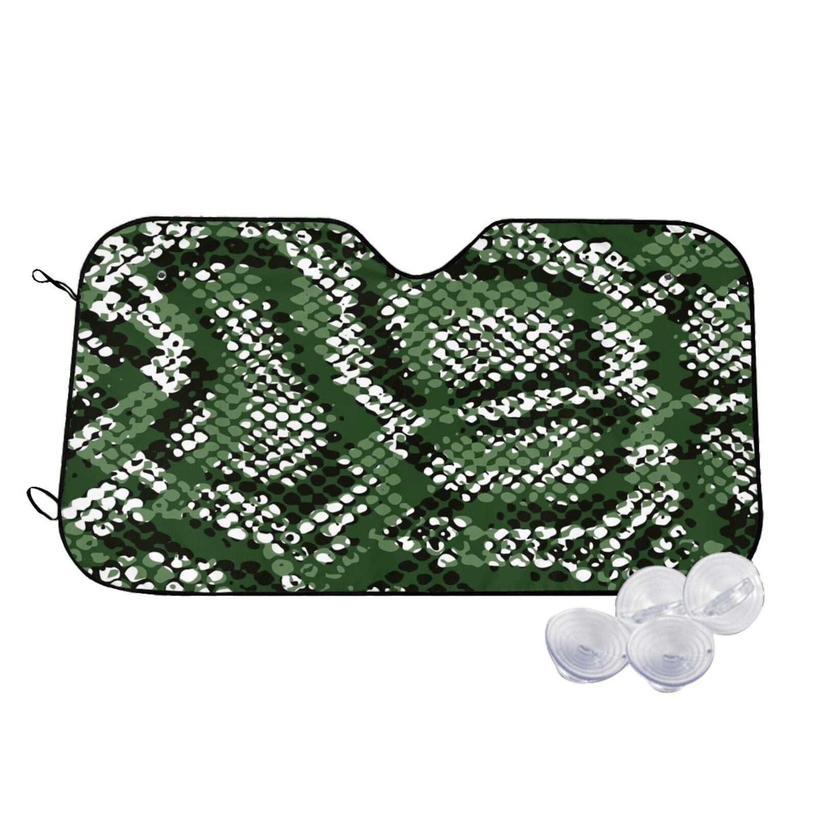 Daiia Green Snakeskin Windshield Sun Shade for Car SUV Truck (Medium ...