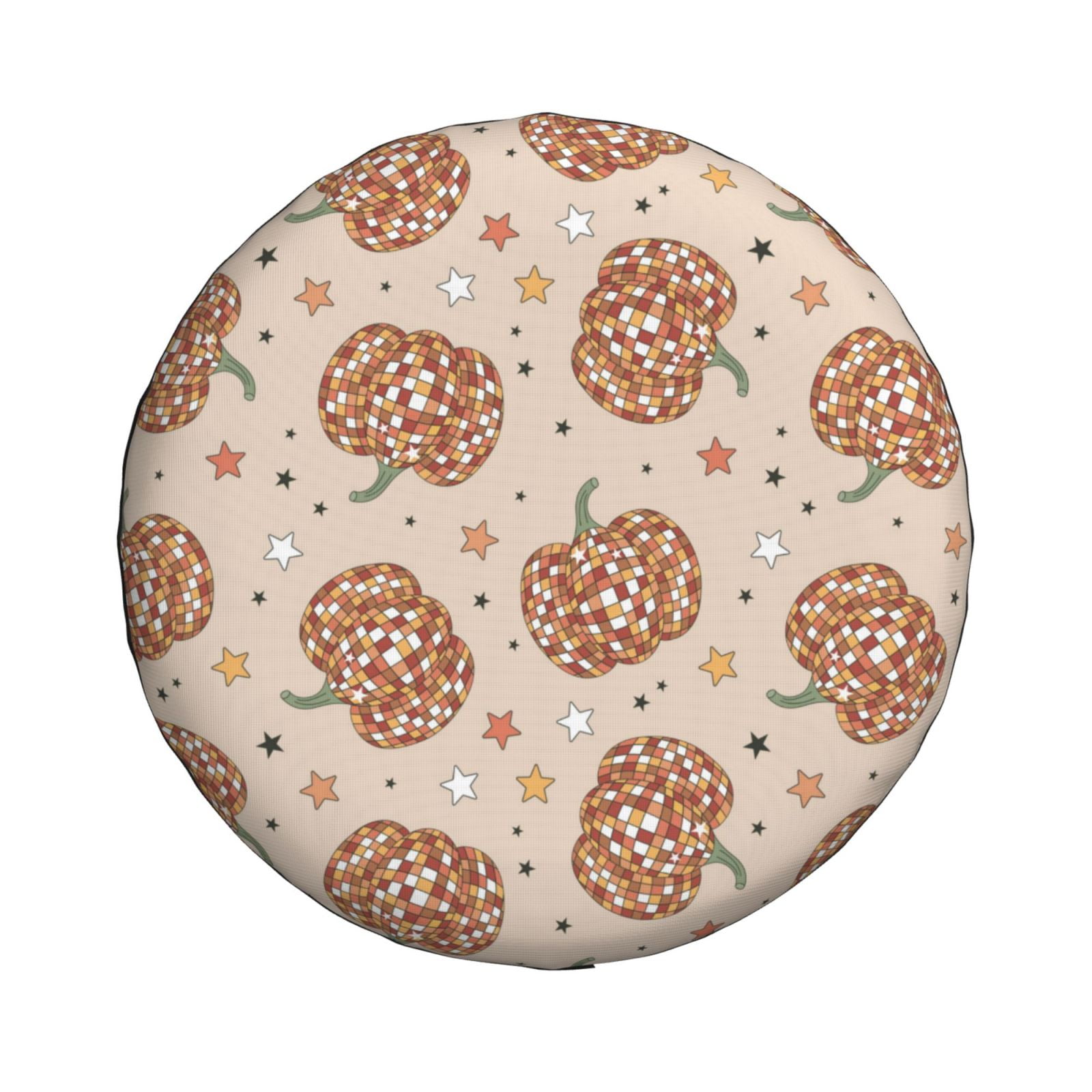 Daiia Groovy Disco Pumpkin Tire Covers , Travel Trailer Camper Truck ...