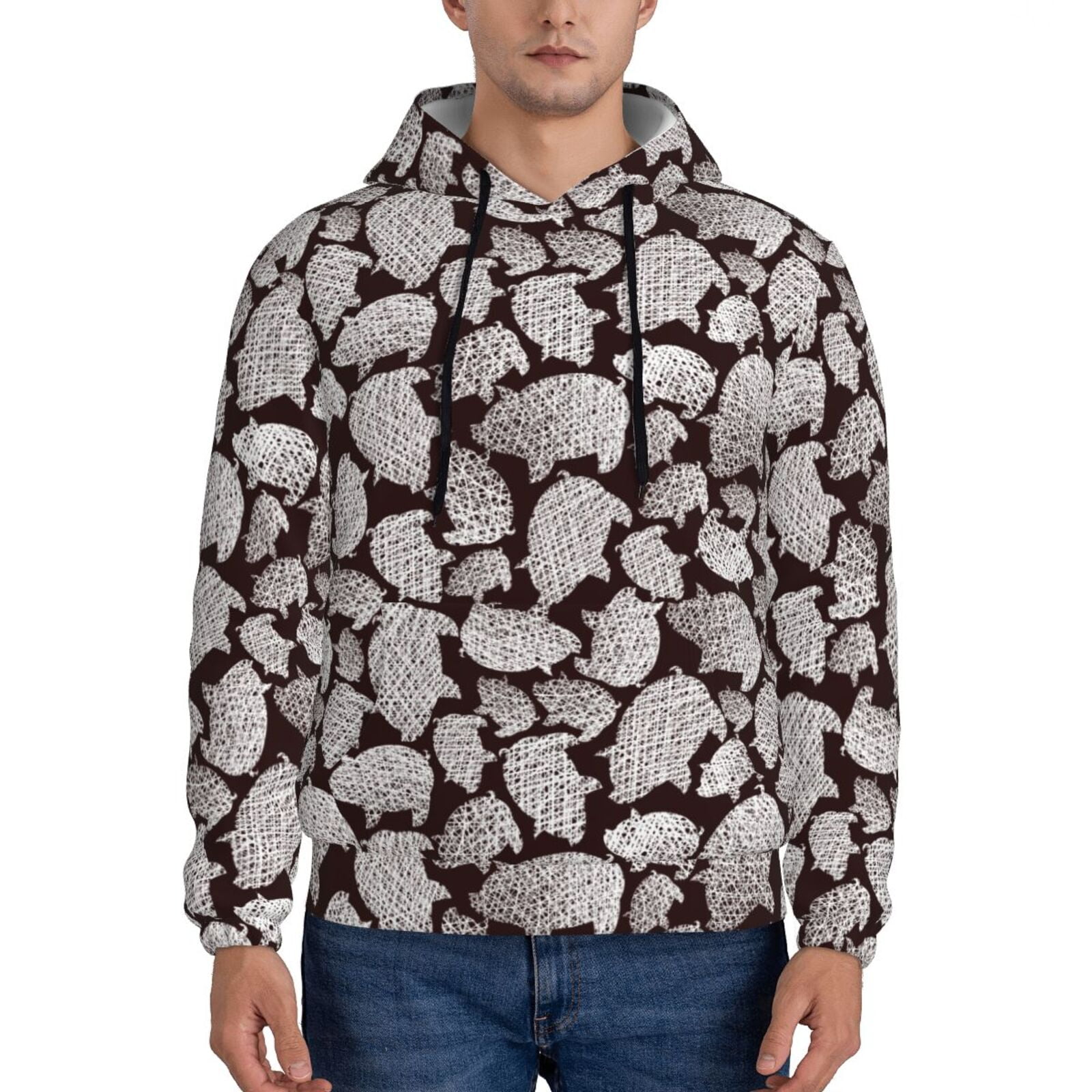 Daiia Hand Drawn Pig for Men's Fashion Hoodies & Sweatshirts with ...