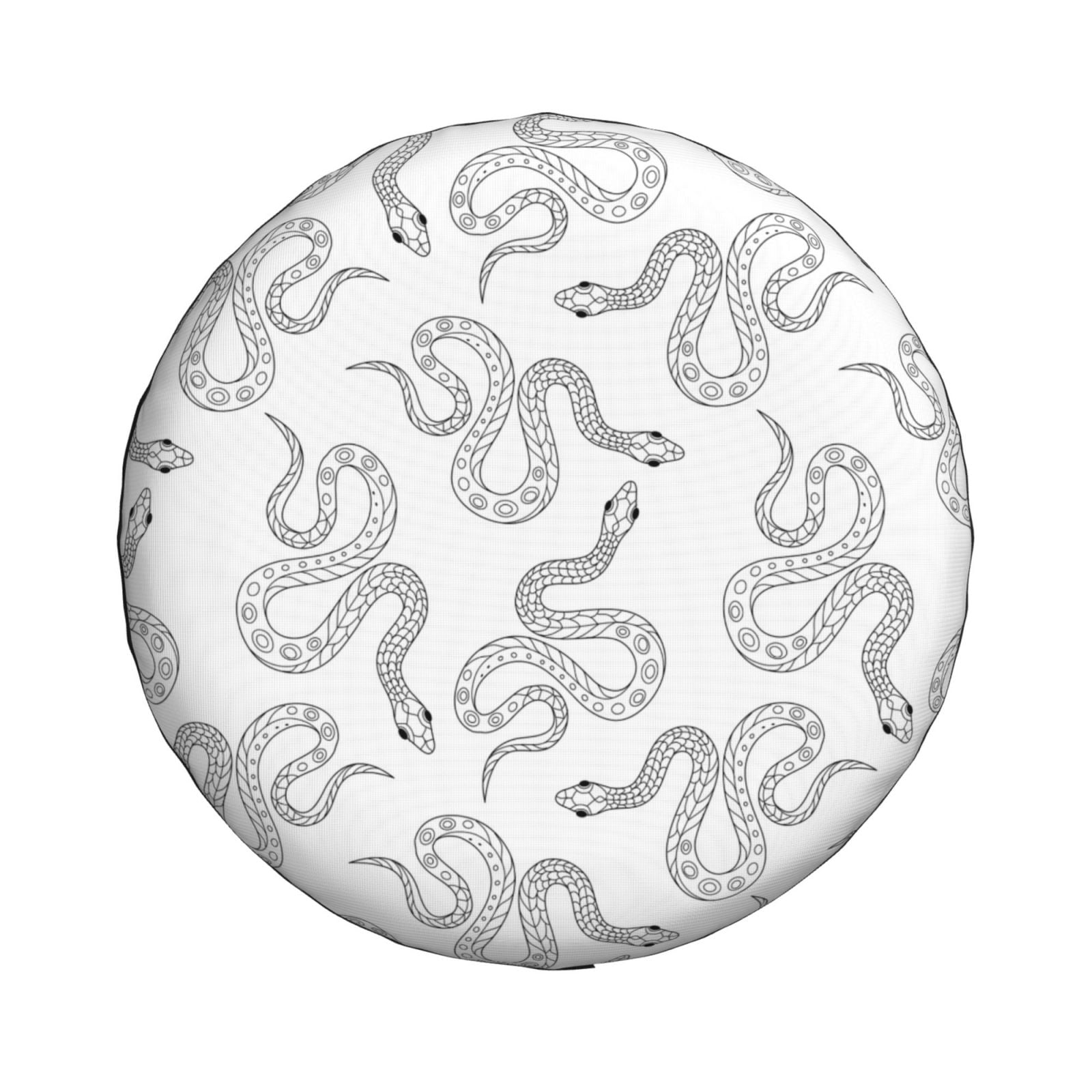 Daiia Hand Drawn Snake Tire Covers , Travel Trailer Camper Truck SUV ...