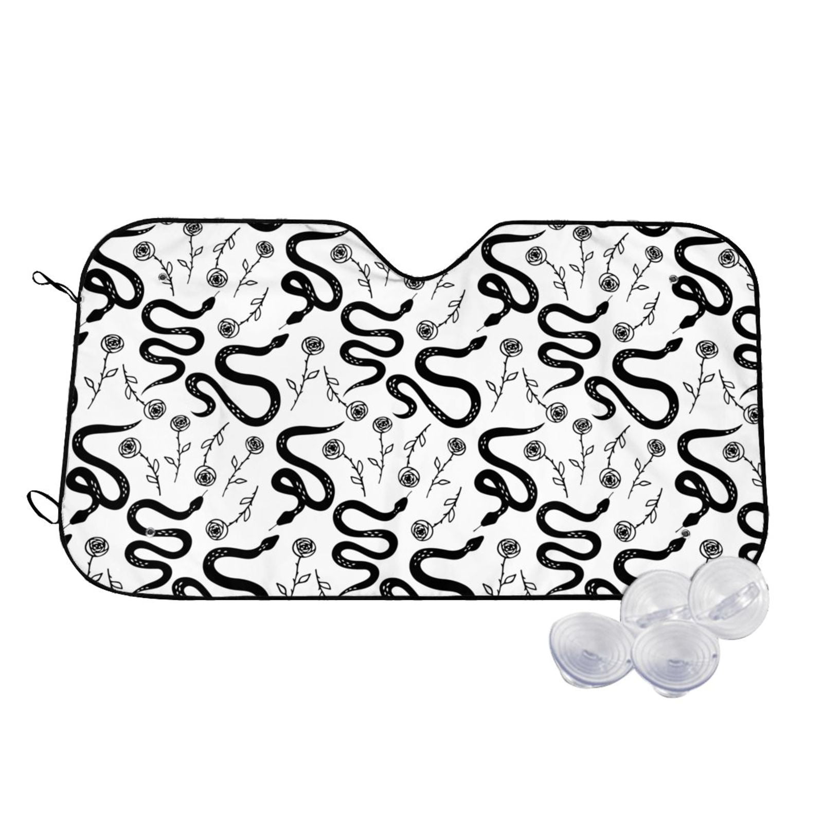 Daiia Hand Drawn Snake Windshield Sun Shade for Car SUV Truck (Small ...