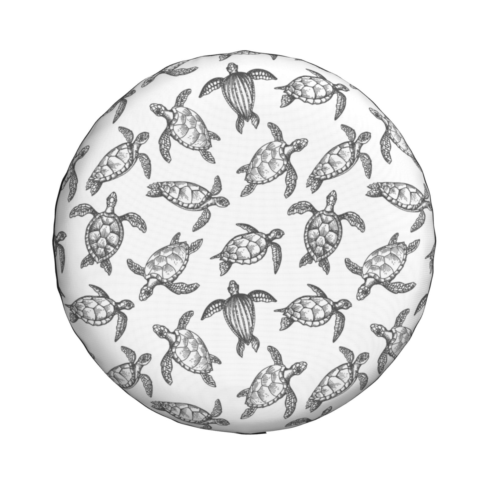 Daiia Hand Drawn Turtle Tire Covers , Travel Trailer Camper Truck SUV ...