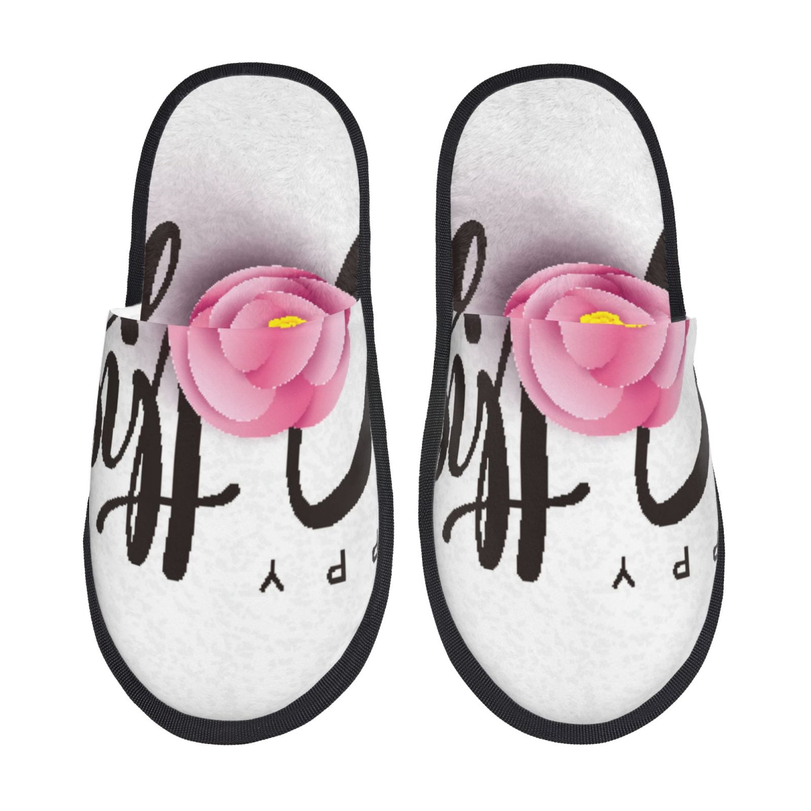 Daiia Happy Mother's Day (3) Pattern Furry Slippers for Women and Men ...