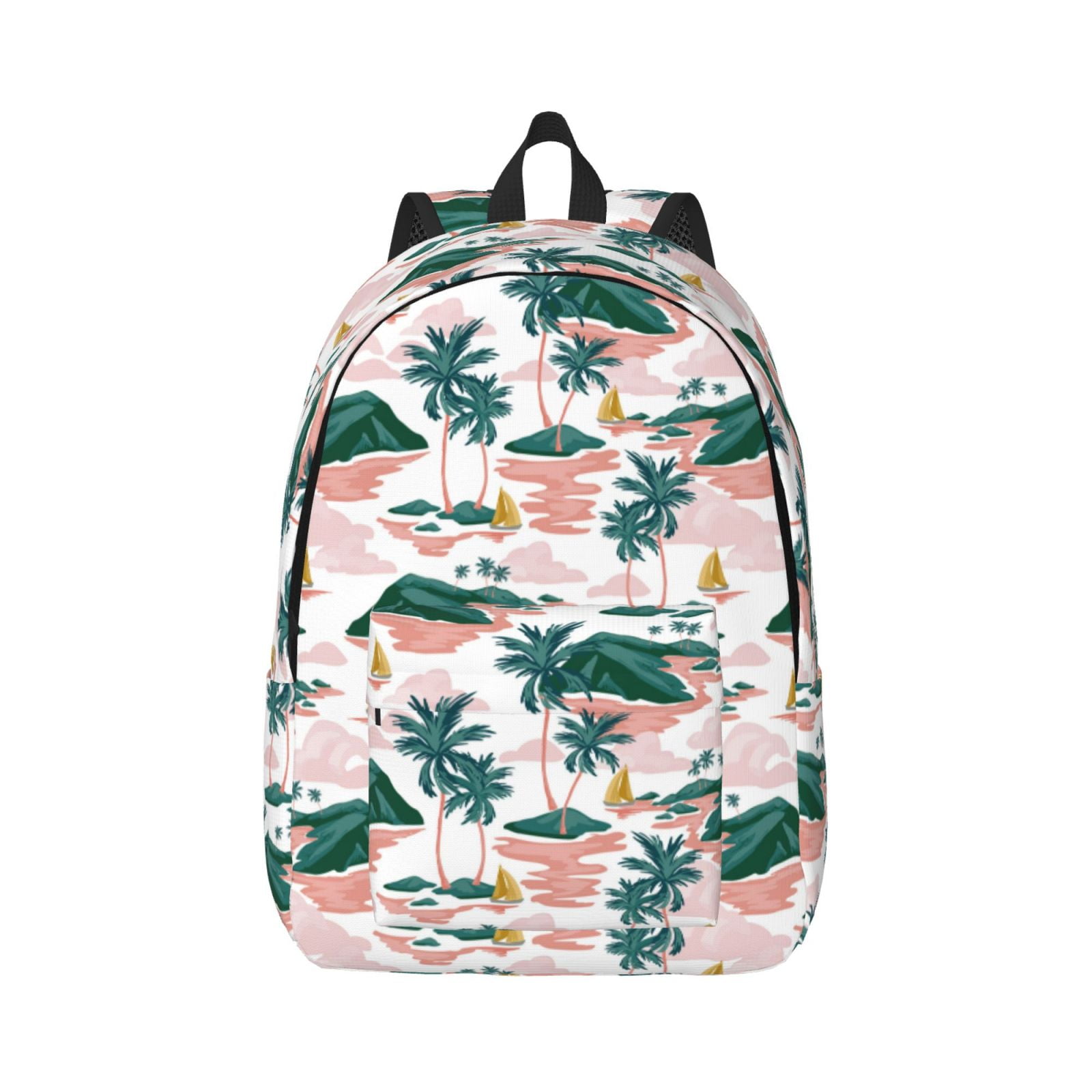 Daiia Hawaii Palms Vintage Canvas Backpack for Men and Women ,Hiking ...