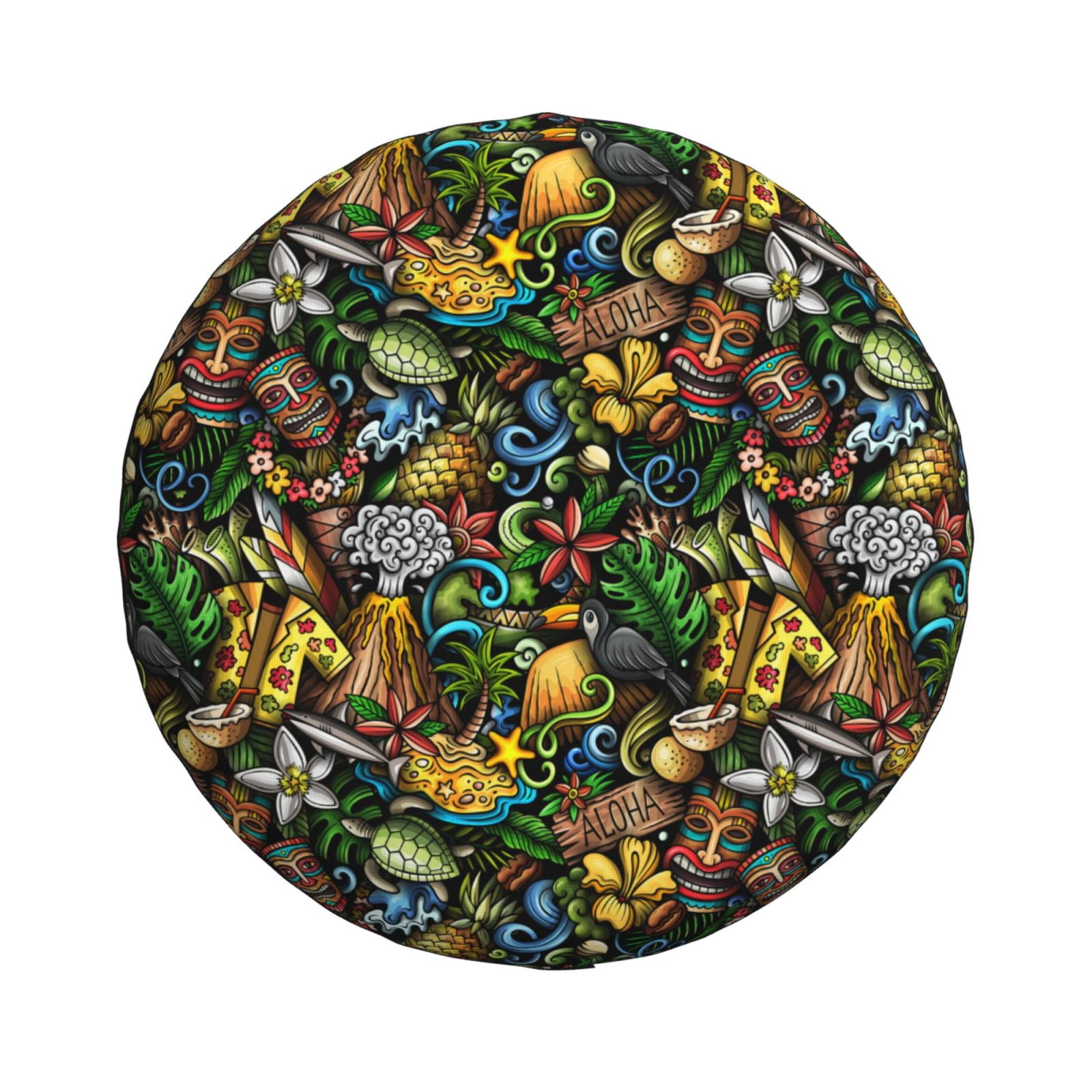 Daiia Hawaiian Culture Symbols Tire Covers , Travel Trailer Camper ...