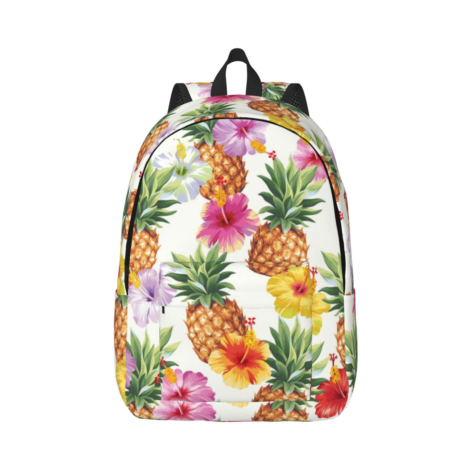 Daiia Hawaiian Pineappl Vintage Canvas Backpack for Men and Women ...