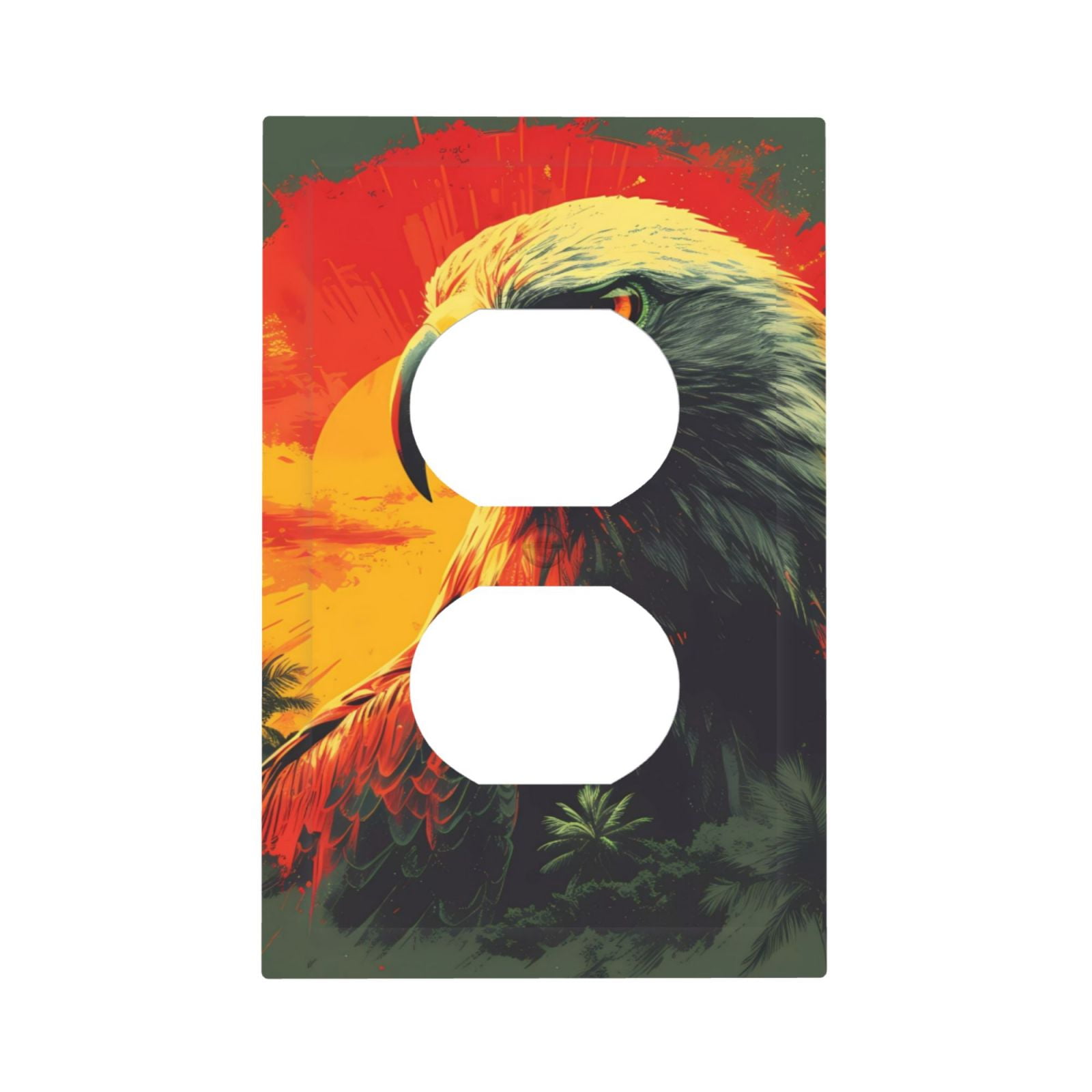 Daiia Hawaiian Style Bald Eagle Pattern Decorator Wall Plate Child Safe ...