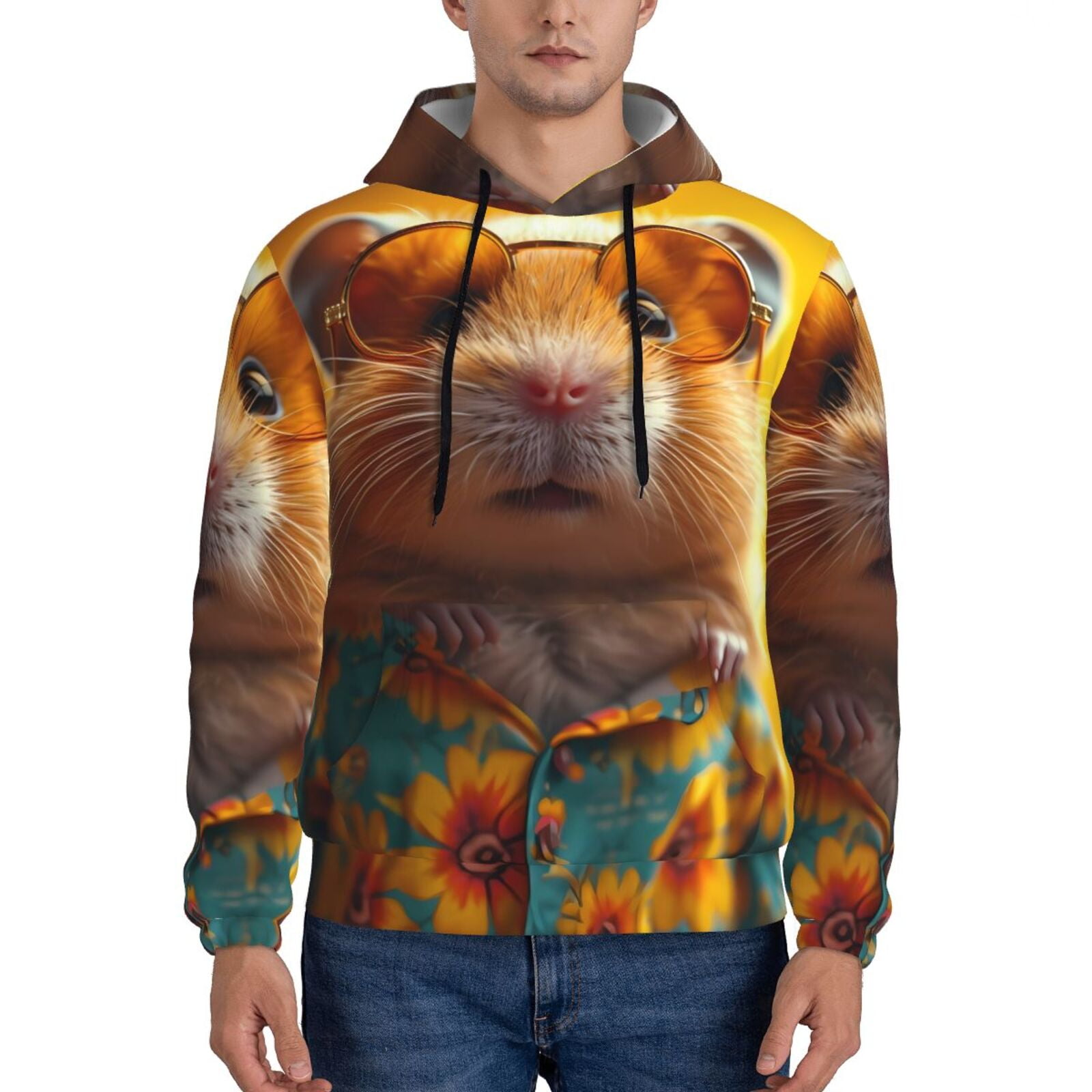 Daiia Hawaiian Style Guinea Pig for Men's Fashion Hoodies & Sweatshirts ...