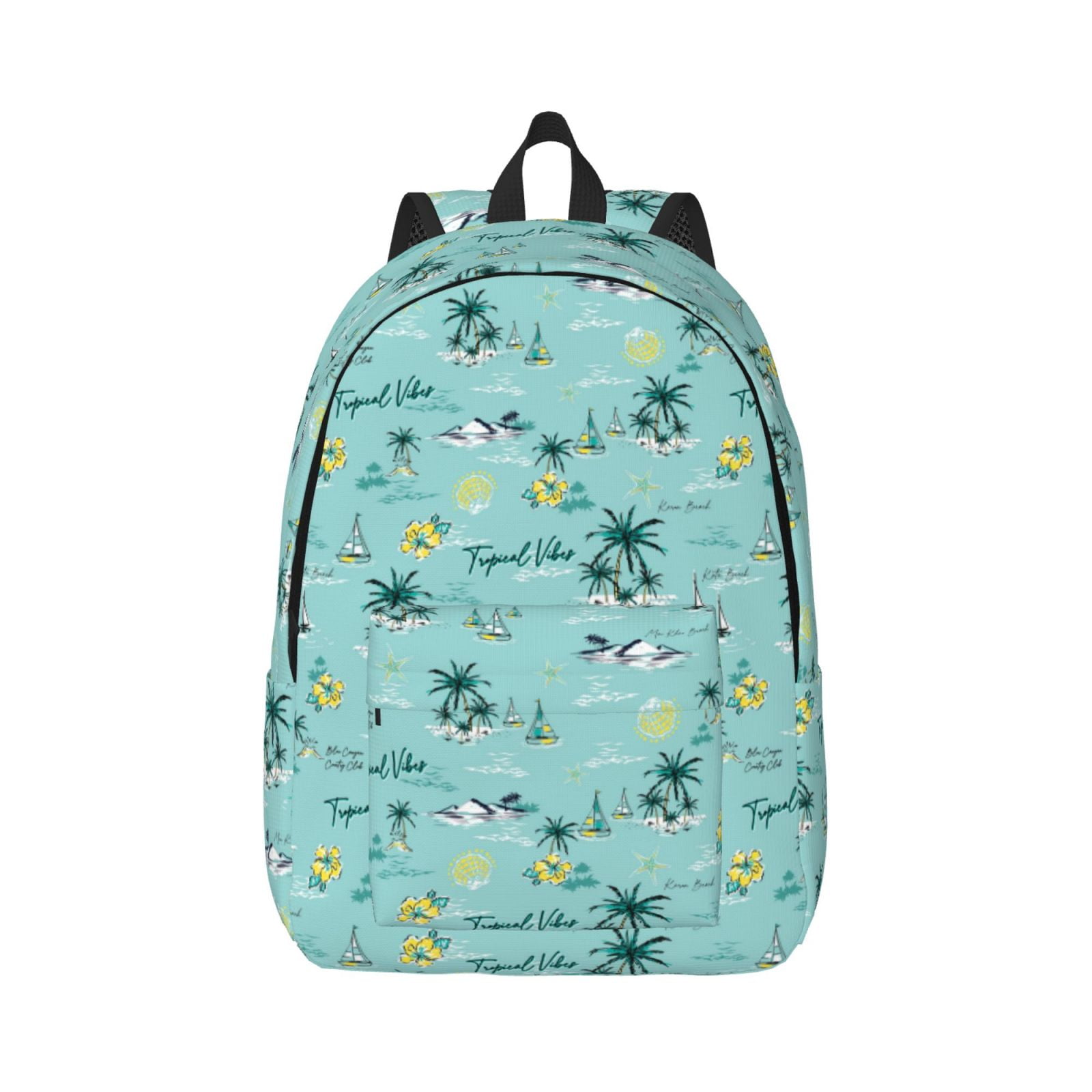 Daiia Hawaiian Style Vintage Canvas Backpack for Men and Women ,Hiking ...
