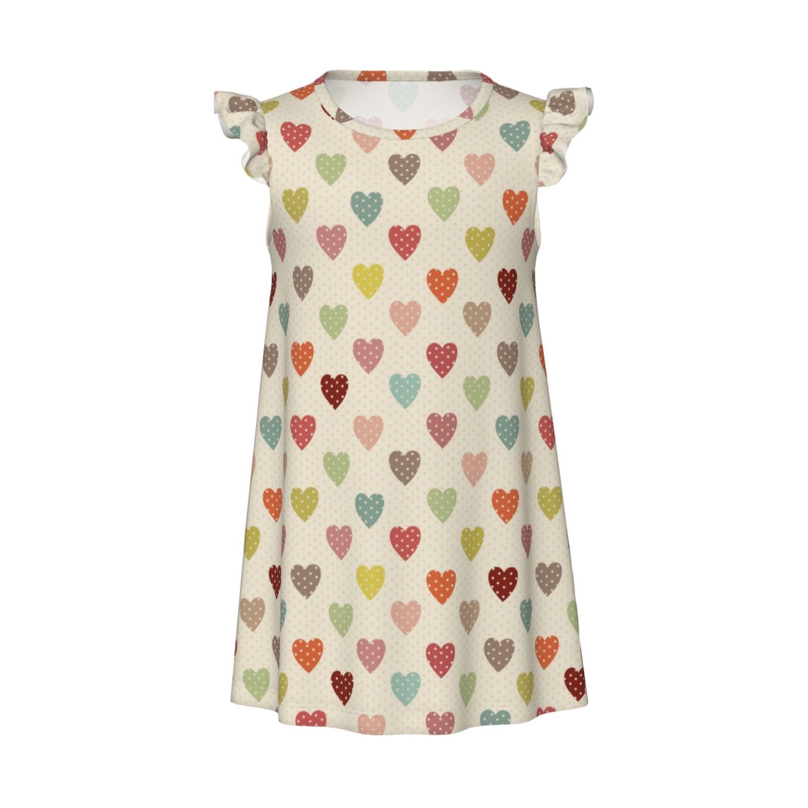 Daiia Heart Polka Dot Girls Nightgowns, Unicorn Nightgown Princess ...