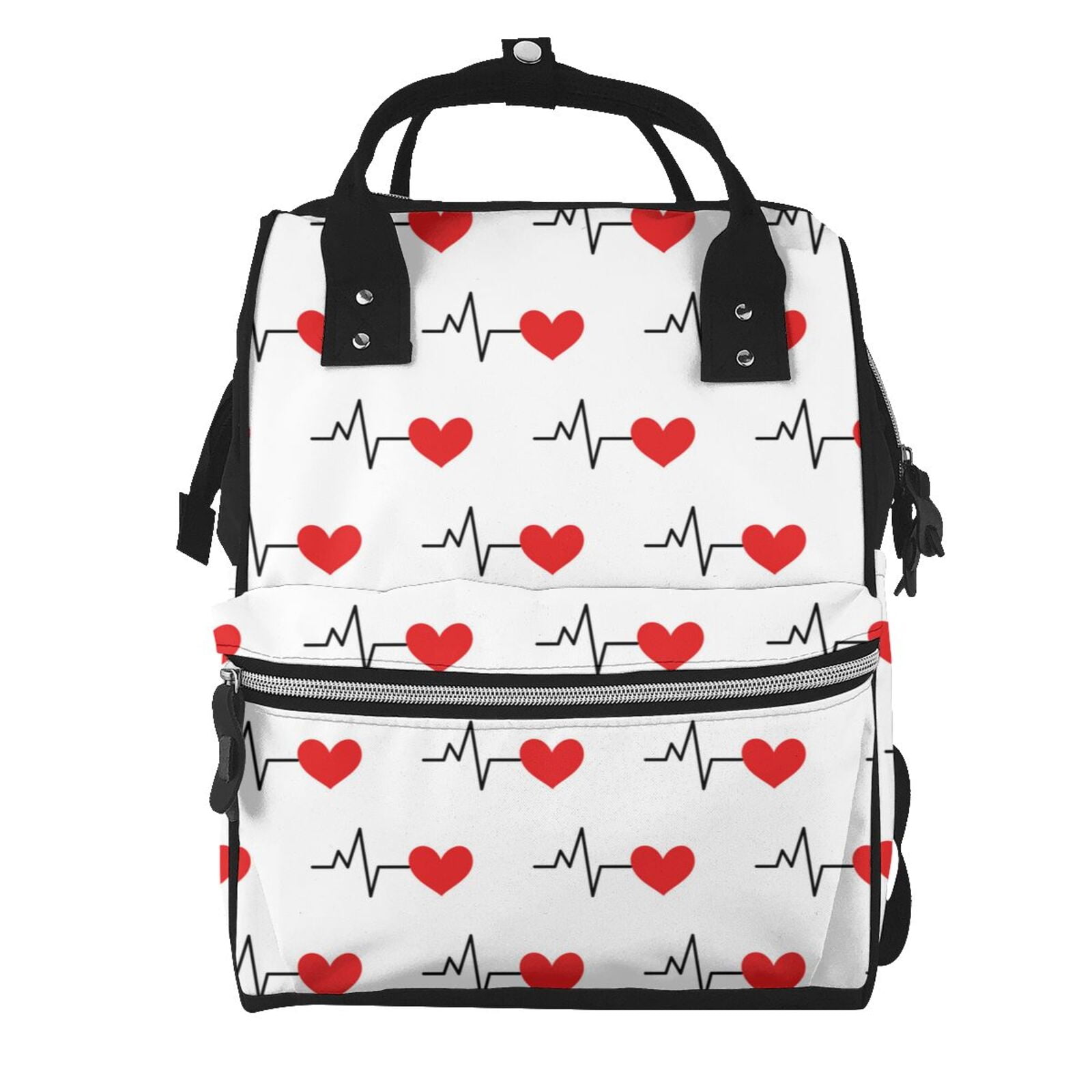 Daiia Heartbeat Symbol Large Capacity Baby Bag Waterproof Stylish ...