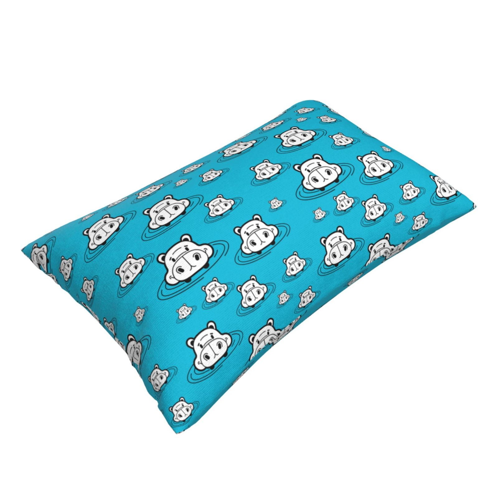 Daiia Hippo In Water Head Bedding Waterproof Pillow Protector Zippered ...