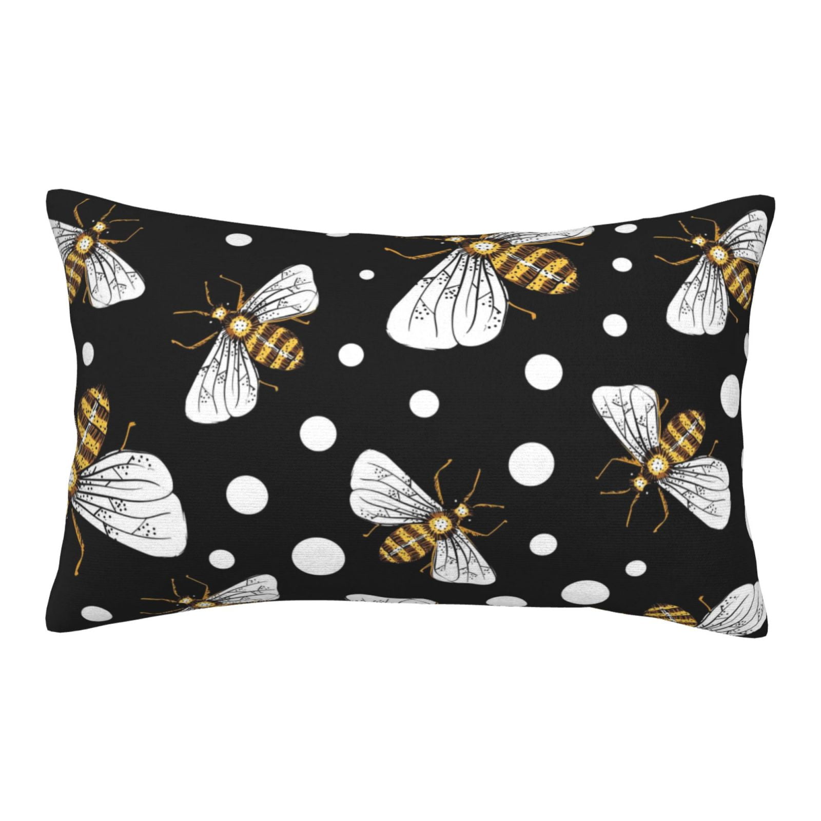 Daiia Honey Bees at Night Bedding Waterproof Pillow Protector Zippered ...