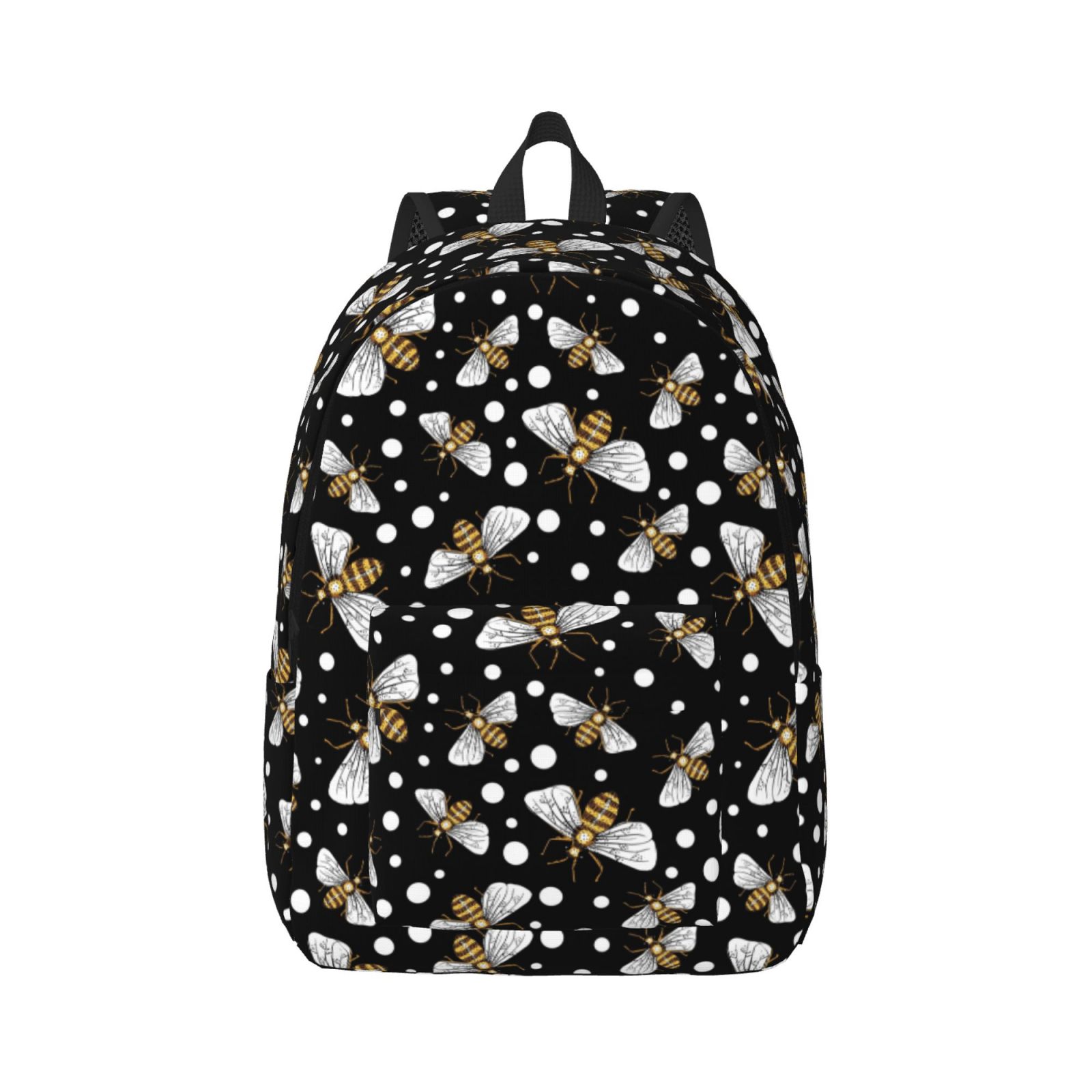 Daiia Honey Bees at Night Vintage Canvas Backpack for Men and Women ...