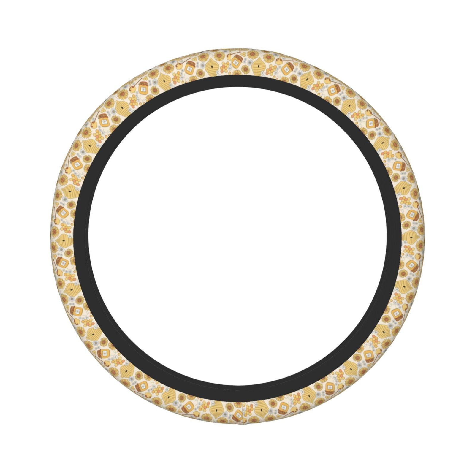 Daiia Honey Honeycomb Steering Wheel Cover Auto Steering Wheel Covers ...