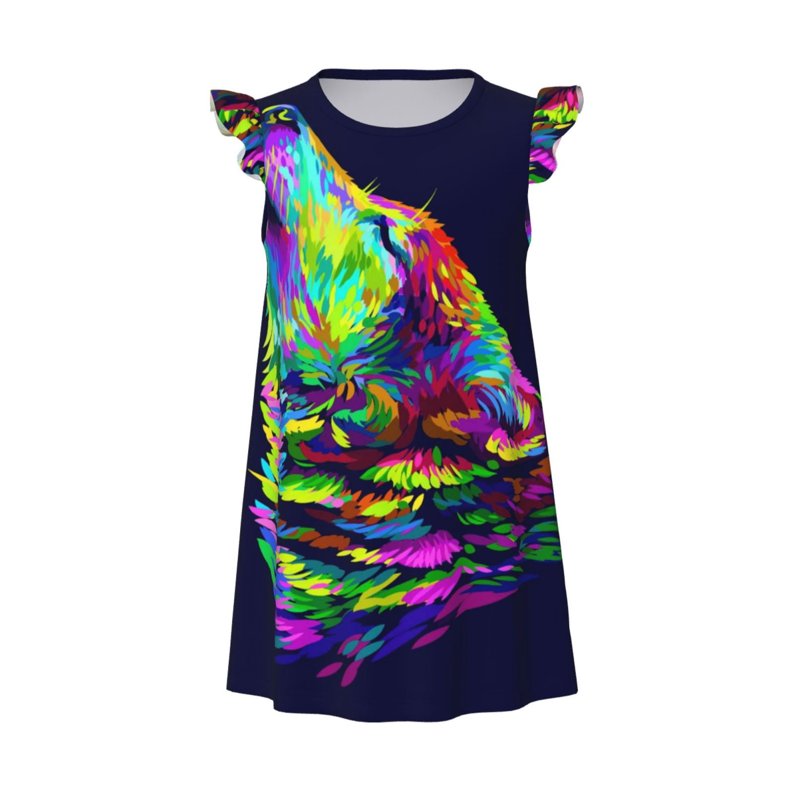 Daiia Howling Wolf Girls Nightgowns, Unicorn Nightgown Princess Pajama ...