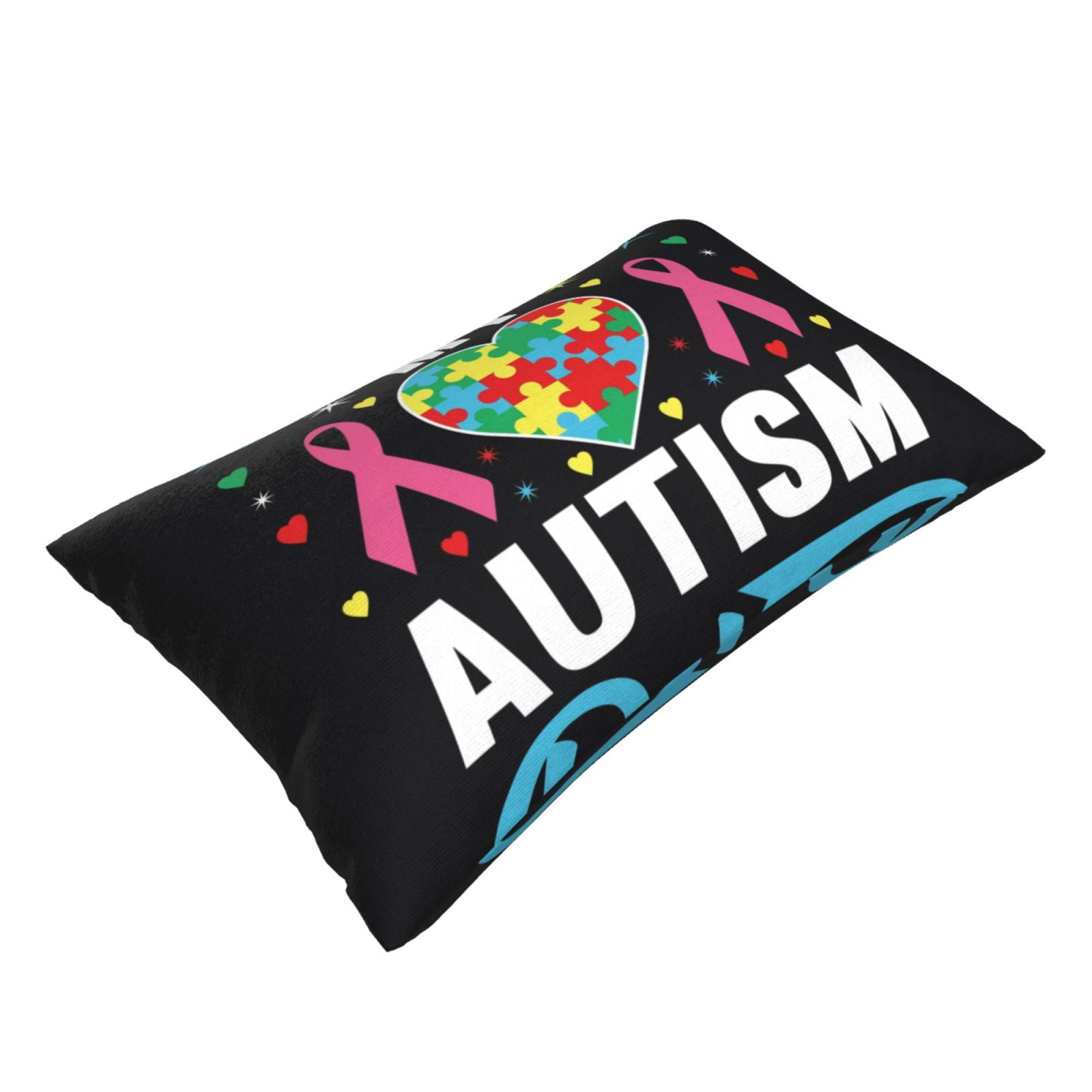 Daiia I Love My Autism Bedding Waterproof Pillow Protector Zippered ...