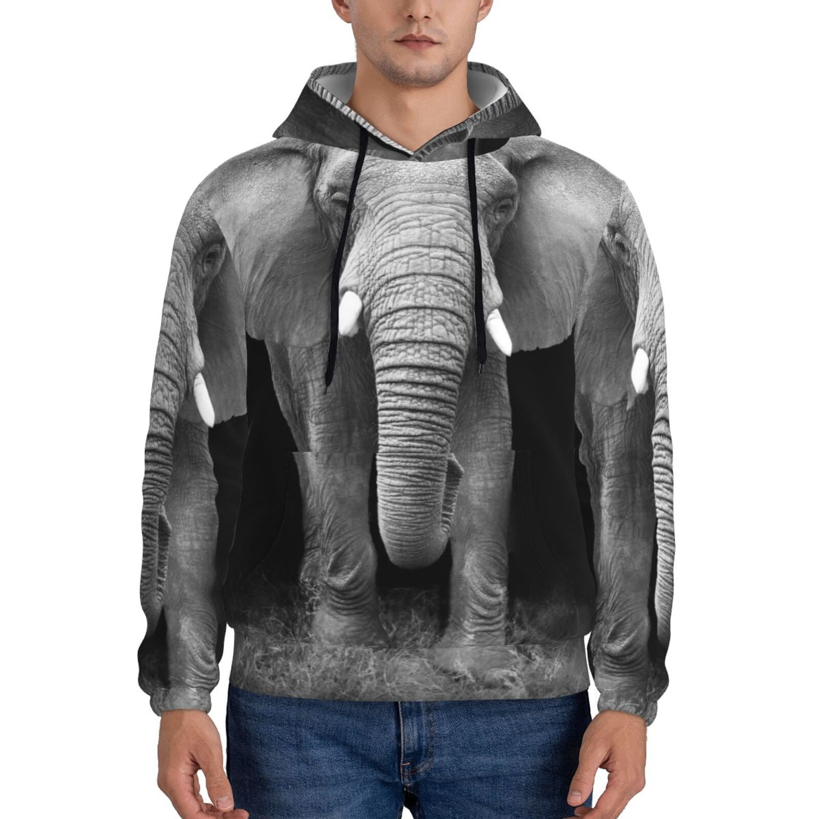 Daiia Indian Elephant for Men's Fashion Hoodies & Sweatshirts with ...