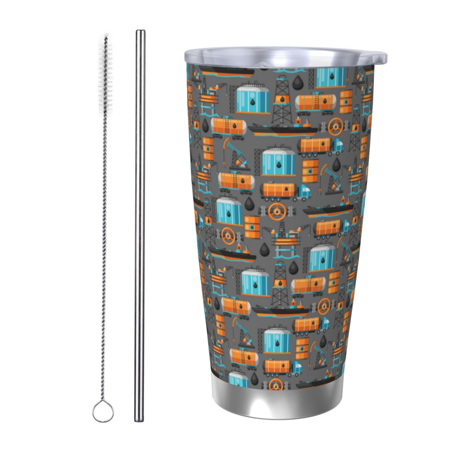 Daiia Industrial Transportation Printed 20oz Insulated Coffee Cup with ...