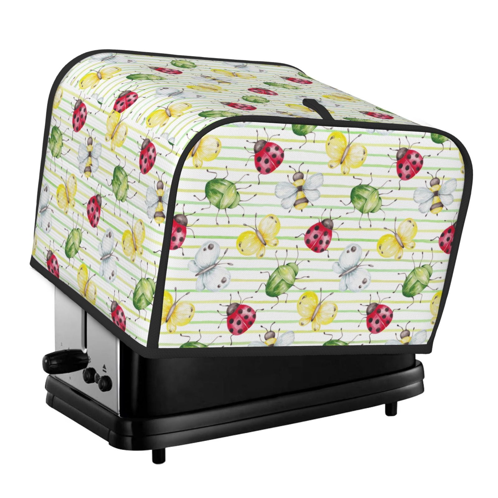 Daiia Insects Pattern 4 slice Toaster Cover, Toaster Appliance Dust ...