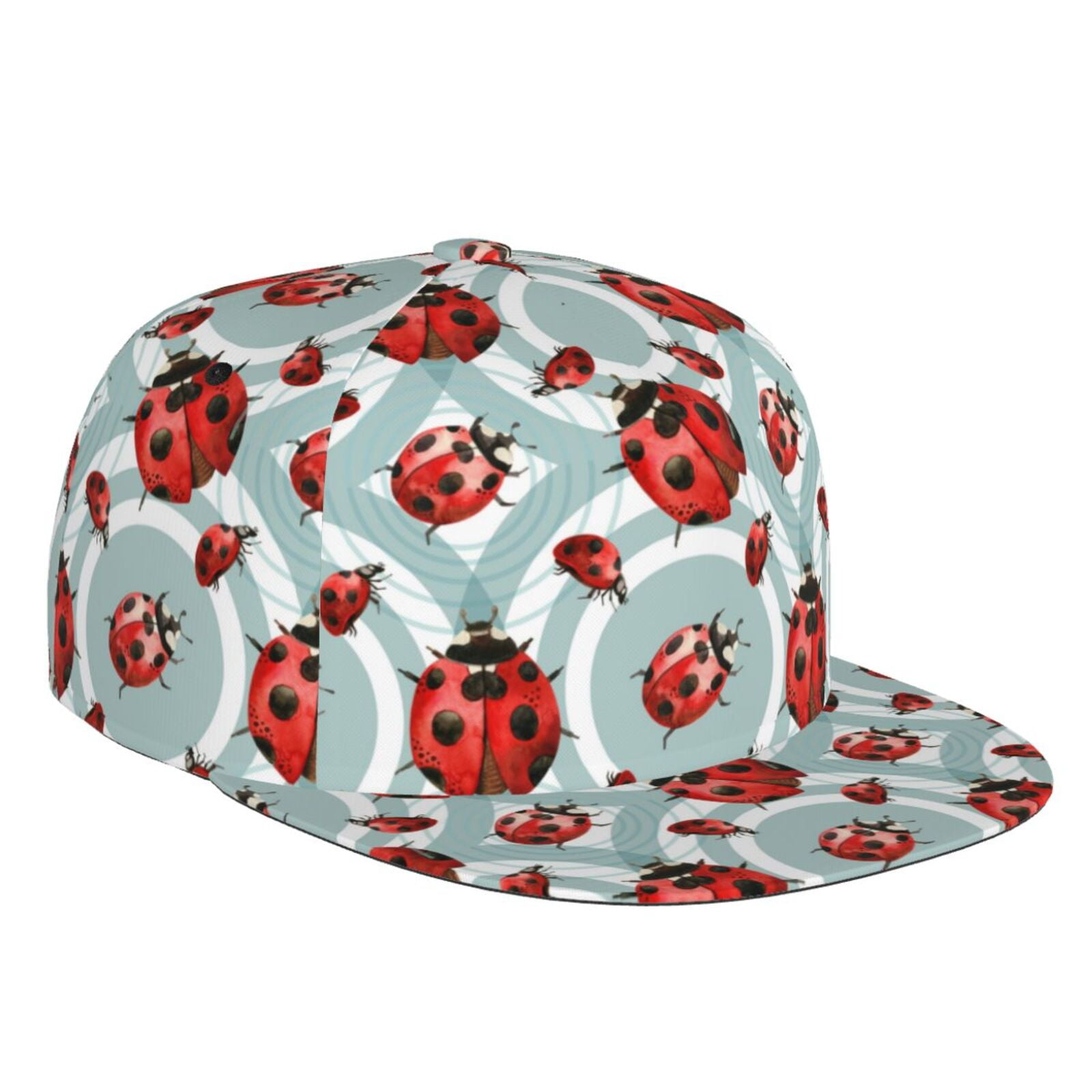 Daiia Insects print Flat Bill Hats Flat Brim Trucker Cap Baseball Cap ...