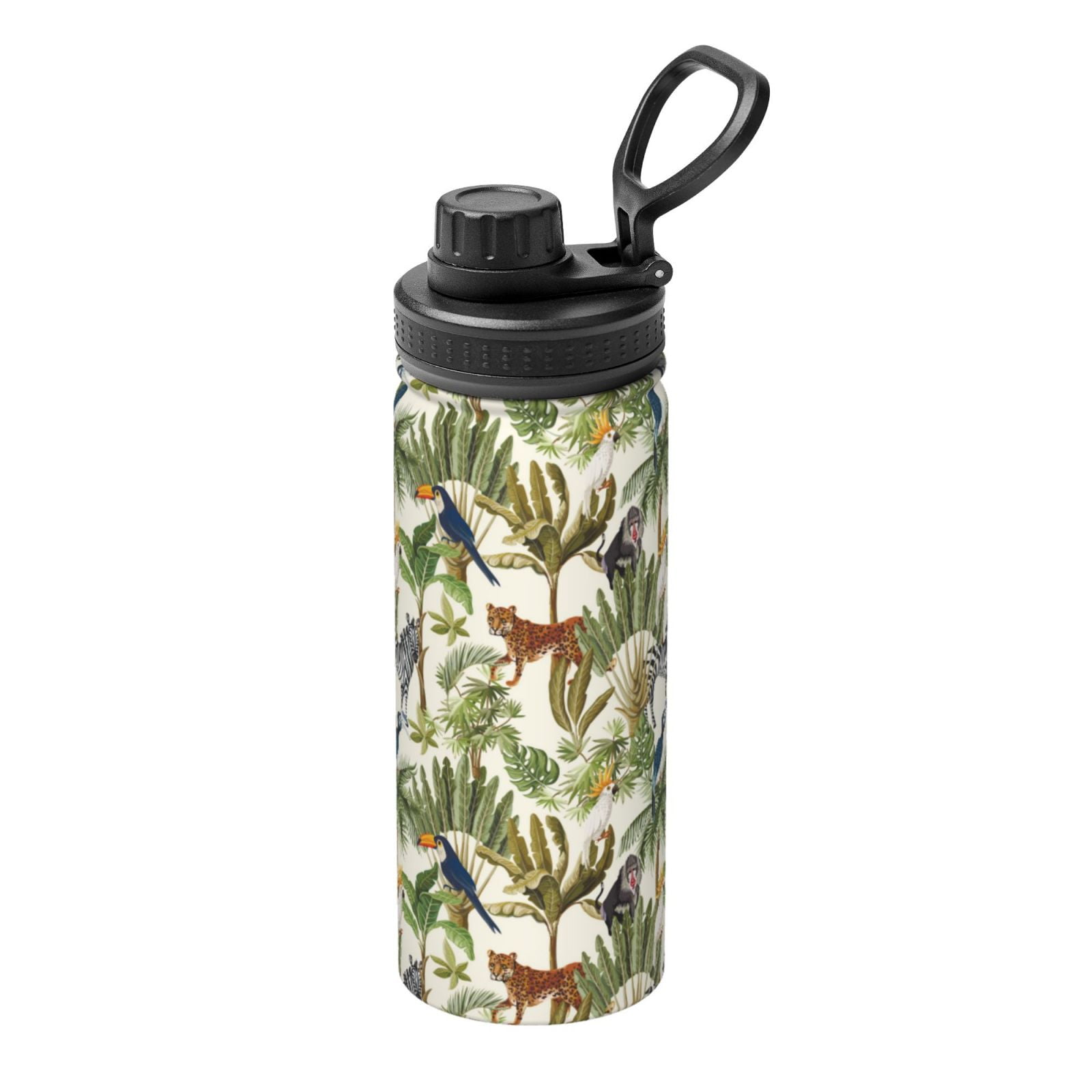 Daiia Jungle Animals Printed 18 OZ Sports Insulated Kettle Drinking Cup ...