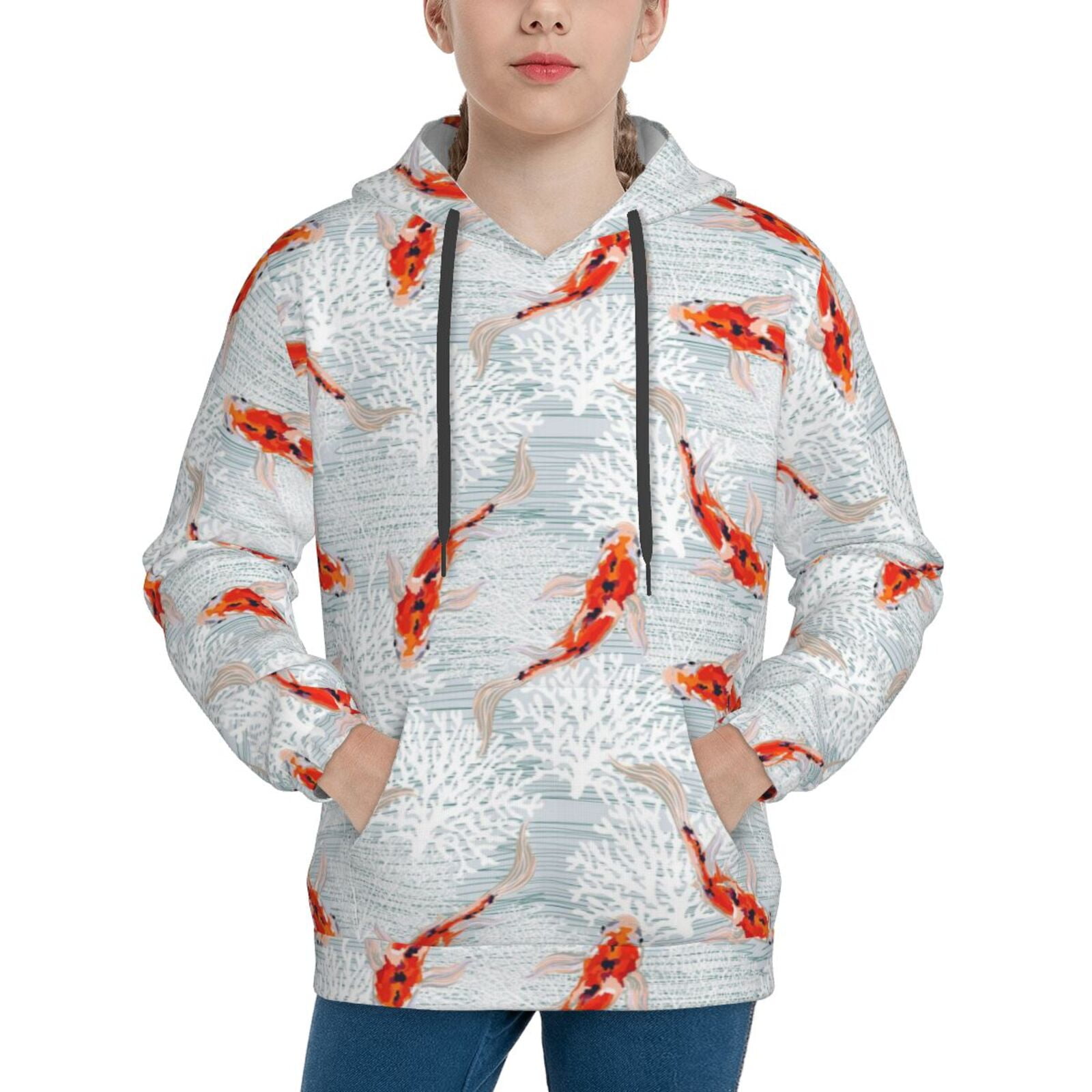 Daiia Koi Fish Corals,Spring Summer for Boys Fashion Hoodies ...