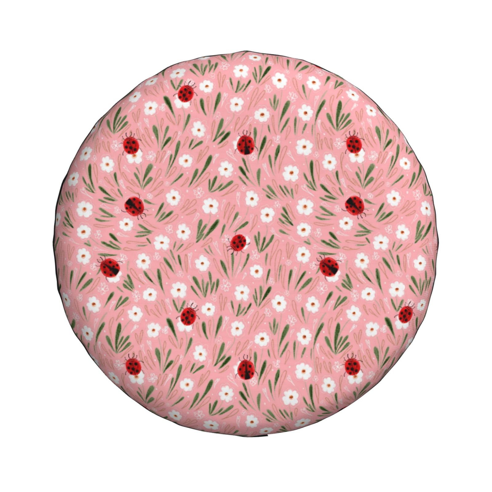 Daiia Ladybug And Flowers Tire Covers , Travel Trailer Camper Truck SUV ...