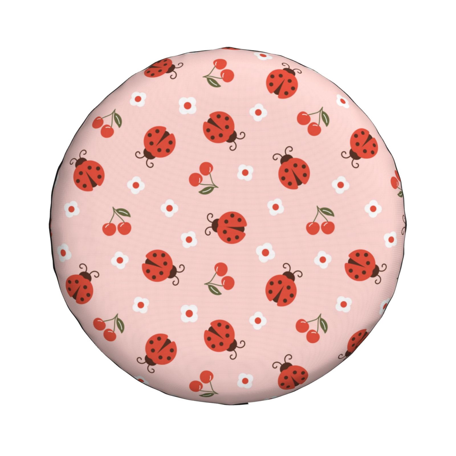 Daiia Ladybug With Flower Tire Covers , Travel Trailer Camper Truck SUV ...