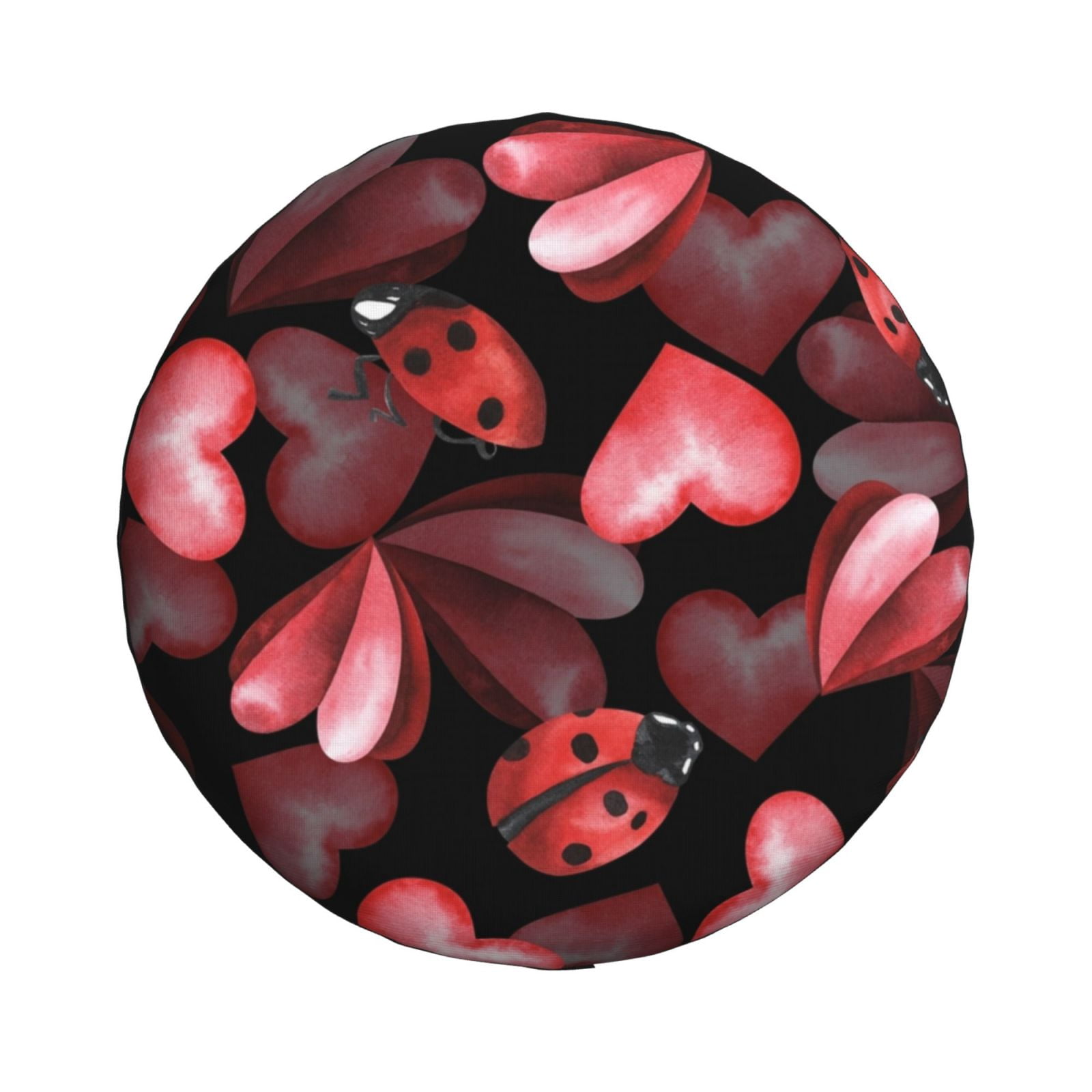 Daiia Ladybugs and Red Hearts Tire Covers , Travel Trailer Camper Truck ...