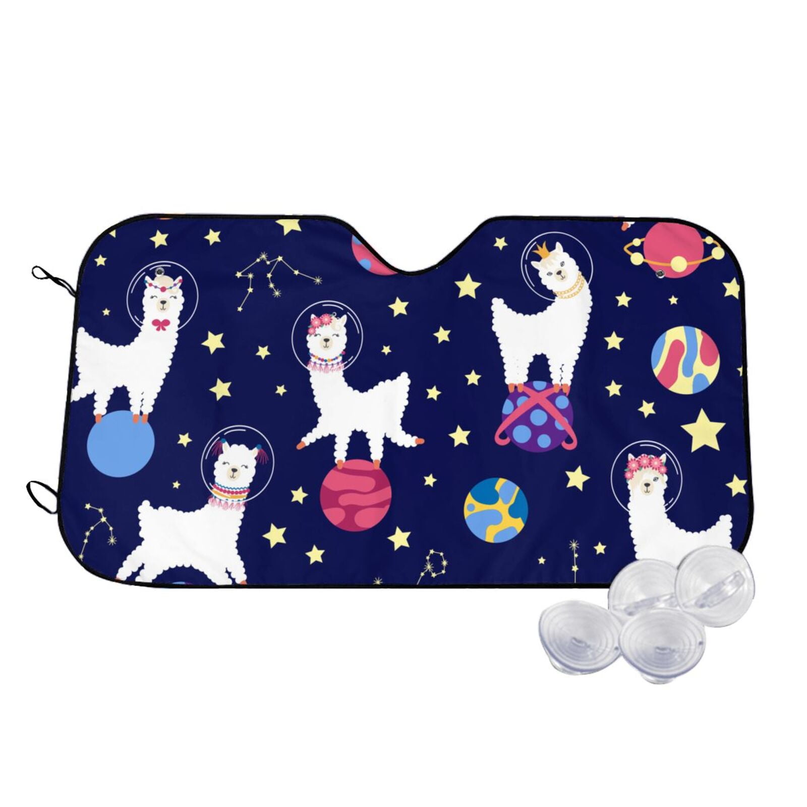 Daiia Lama in Space Windshield Sun Shade for Car SUV Truck (Small ...