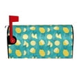 Daiia Lemon Blue Mailbox Cover , Magnetic Welcome Mailbox Wraps Post ...