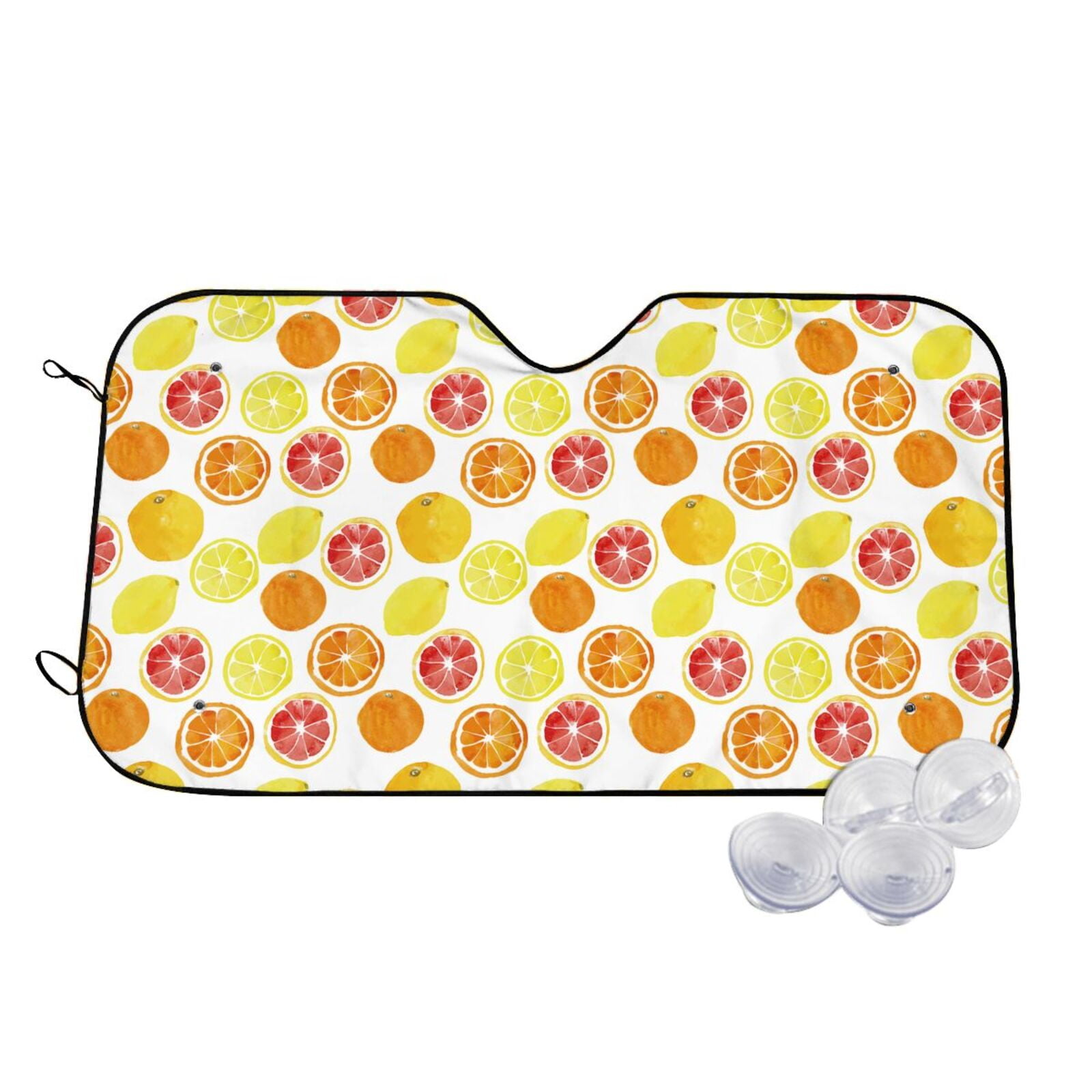 Daiia Lemon Orange Windshield Sun Shade for Car SUV Truck (Medium ...