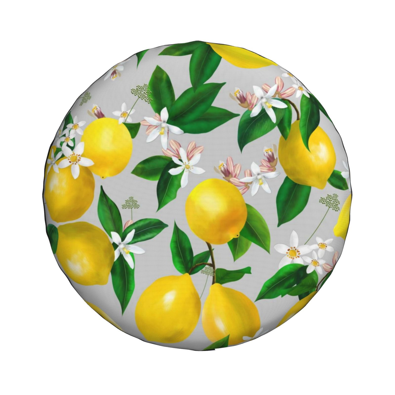 Daiia Lemon Seamless Pattern Oil Painting Effect Tire Covers , Travel ...