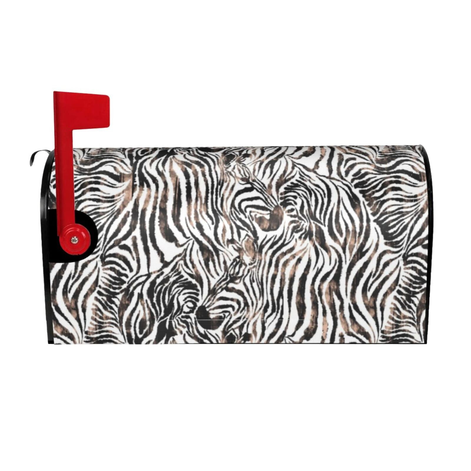 Daiia Leopard And Zebra Mailbox Cover , Magnetic Welcome Mailbox Wraps ...