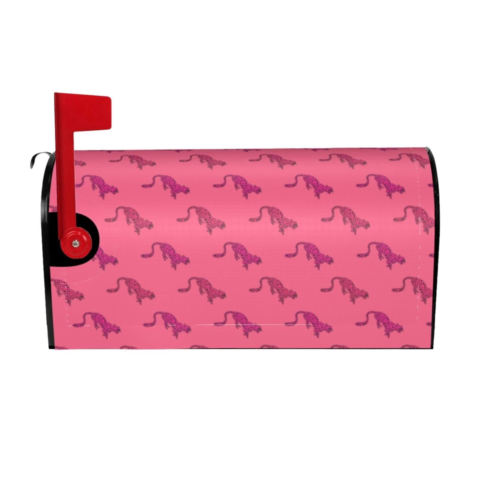 Daiia Leopard Print Mailbox Cover , Magnetic Welcome Mailbox Wraps Post ...